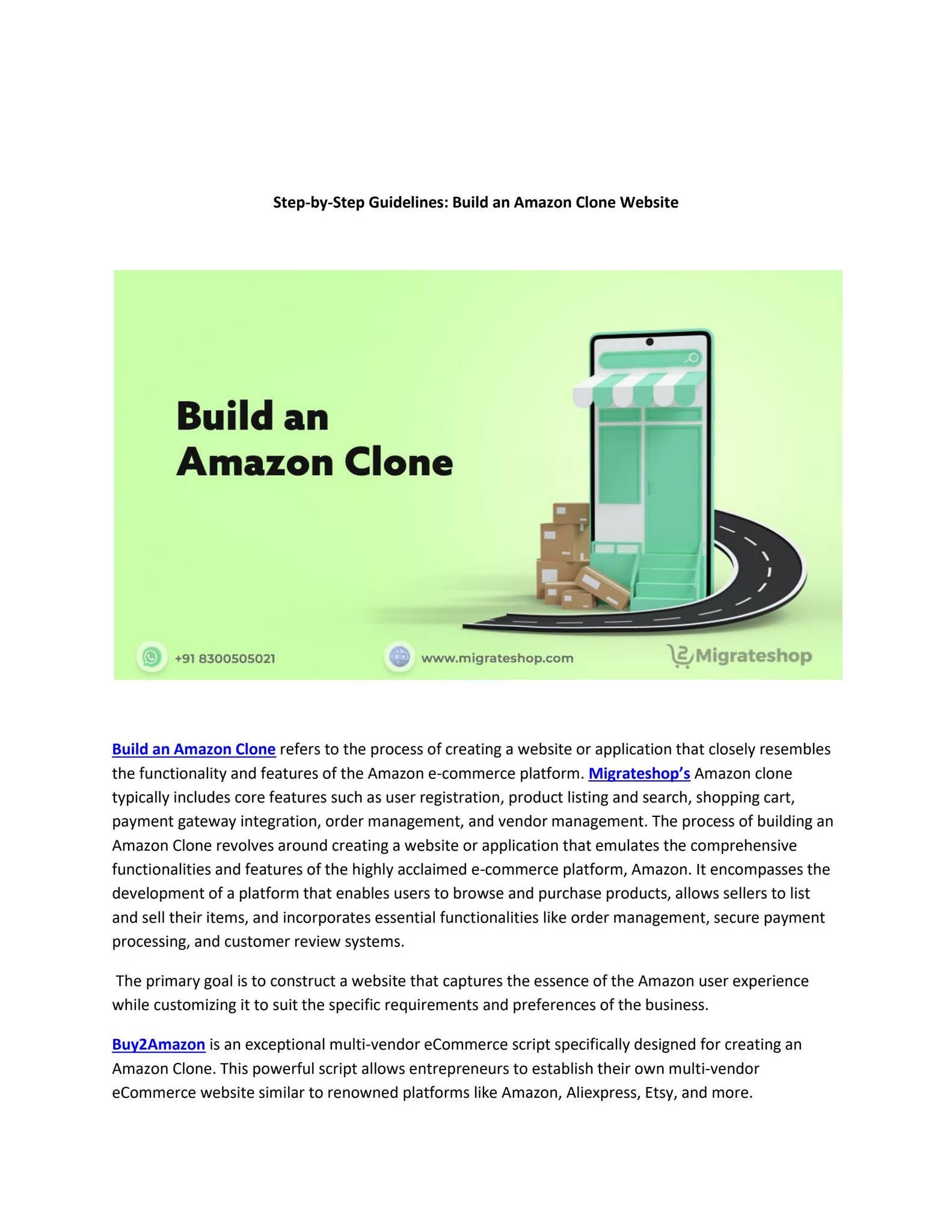 Step-by-Step Guidelines: Build an Amazon Clone Website by sarah krish ...