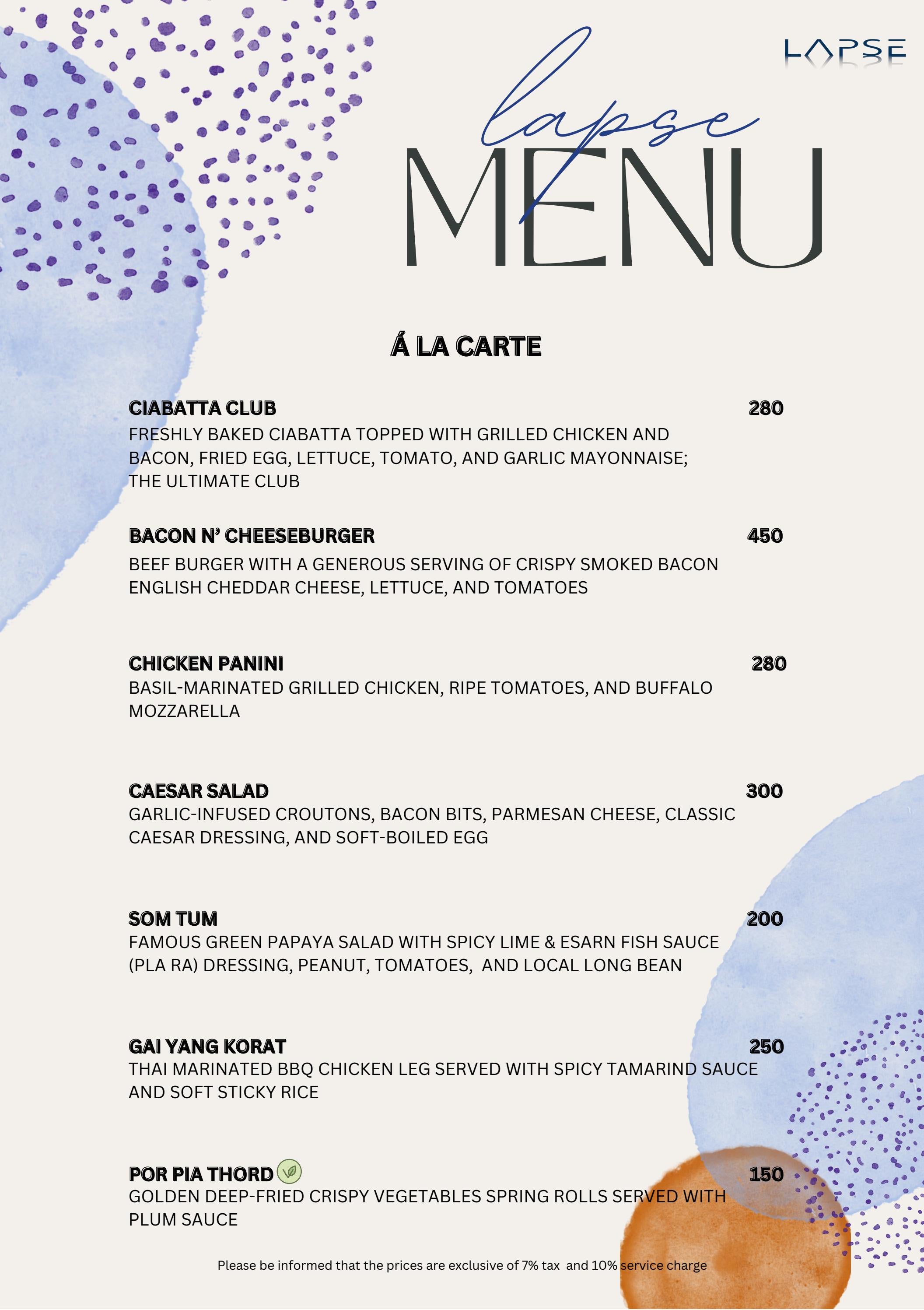 Lapse | Food & Drink Menu by Hilton Sukhumvit Bangkok - Issuu