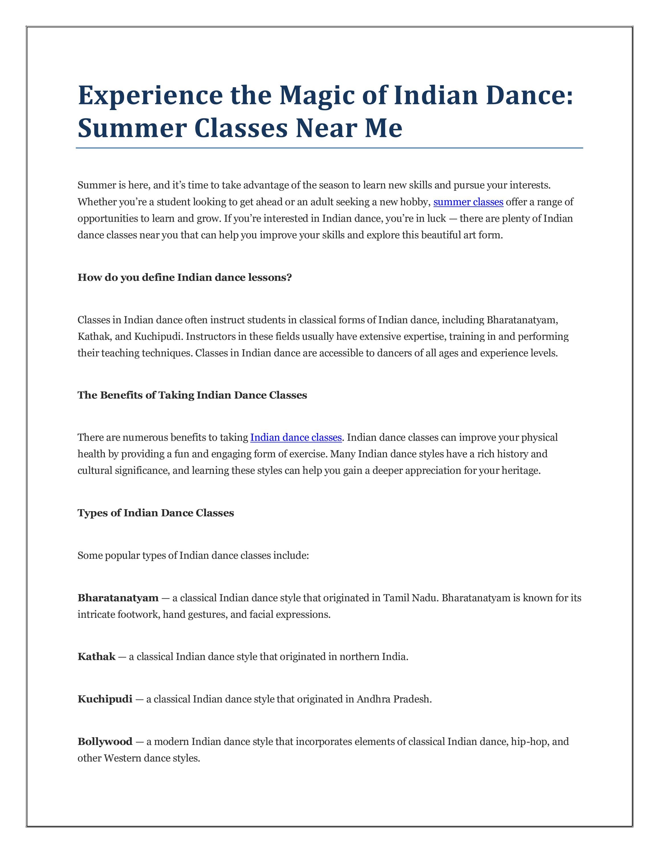 Experience The Magic Of Indian Dance Summer Classes Near Me By Ocean experience-the-magic-of-indian-dance-summer-classes-near-me-by-ocean