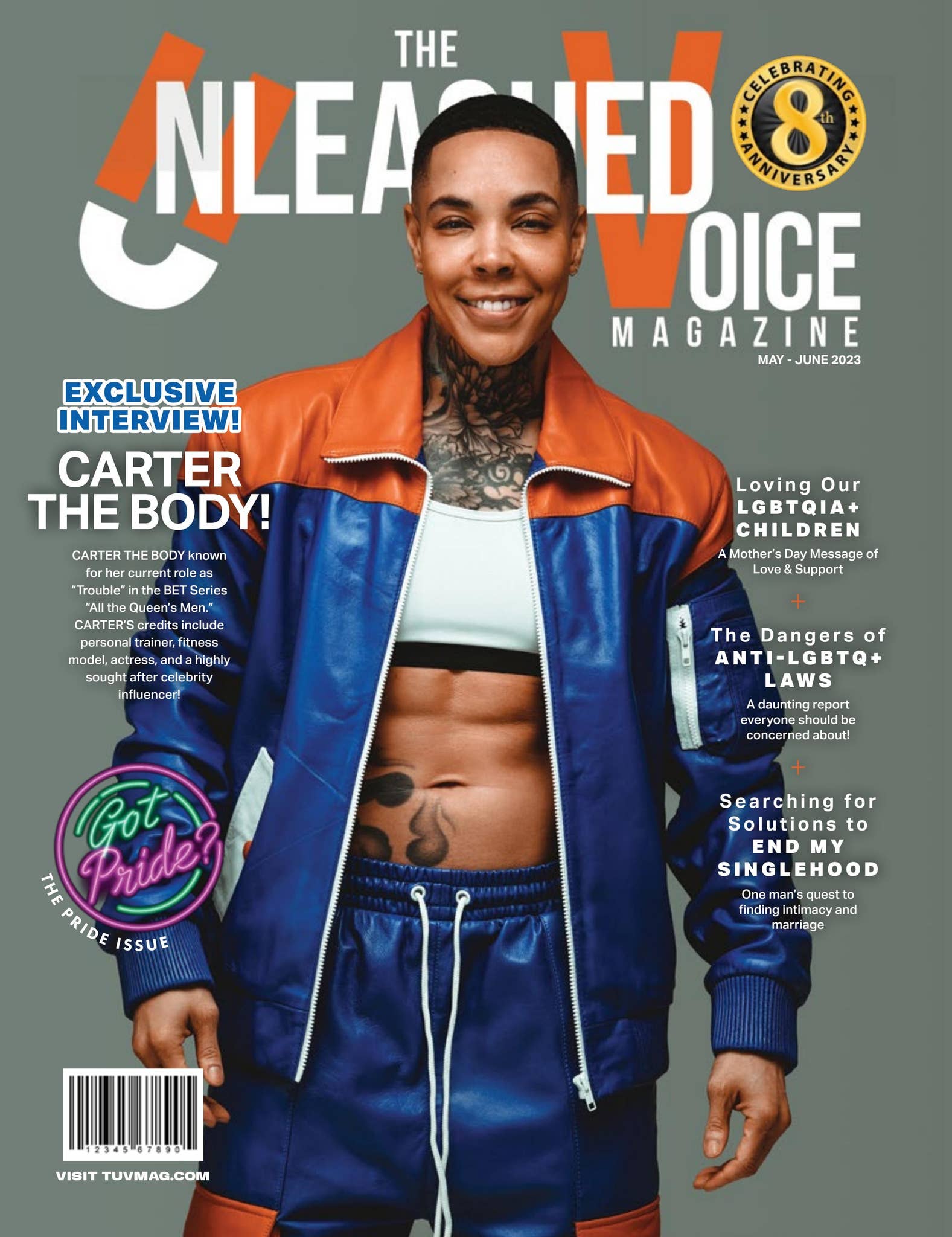 TUV 2023 PRIDE ISSUE FEATURING ACTRESS CARTER THE BODY by The Unleashed ...