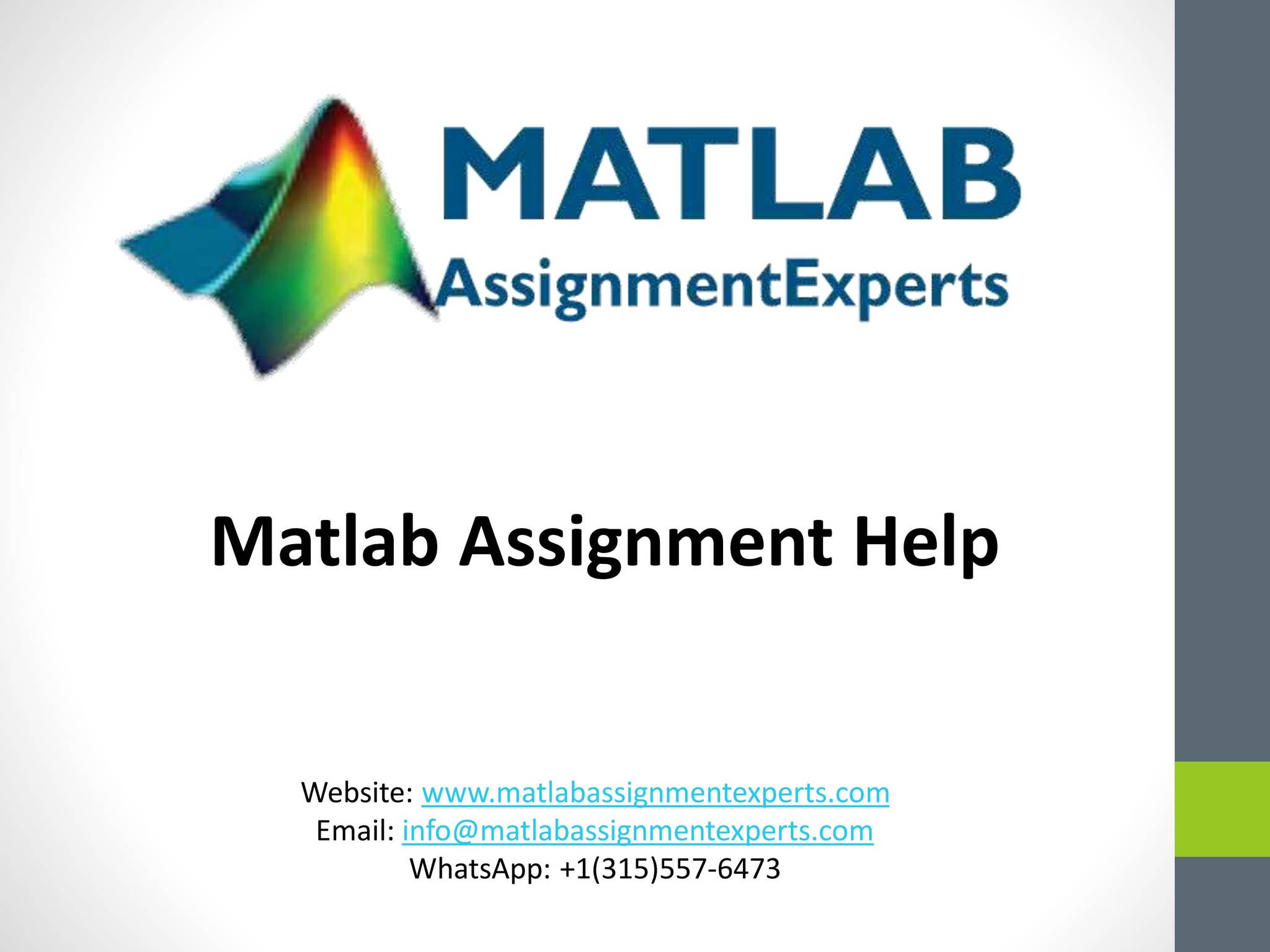 Matlab Assignment Help By Matlab Assignment Experts Issuu 6869