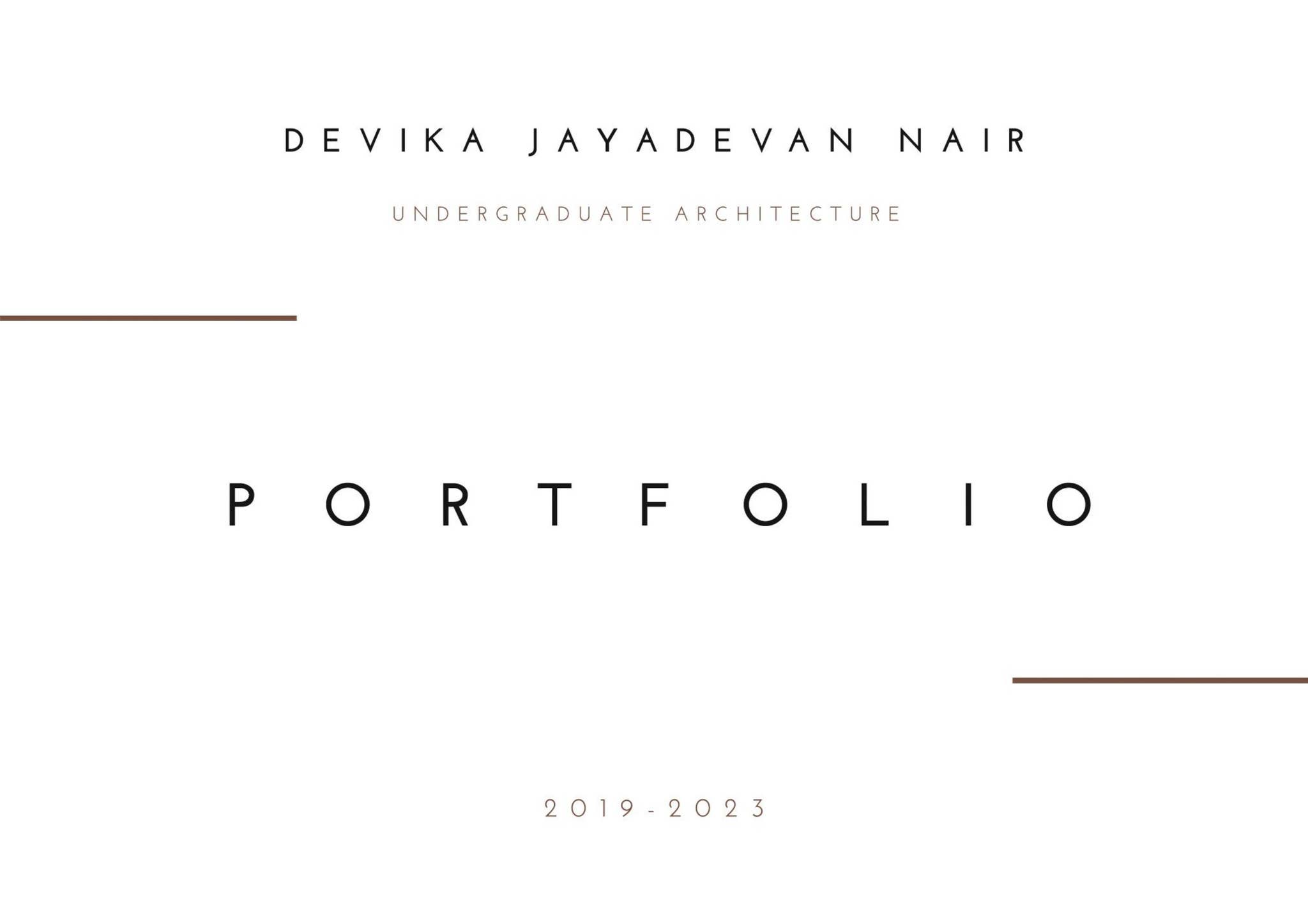 Architecture Portfolio by Devika Jayadevan Nair - Issuu