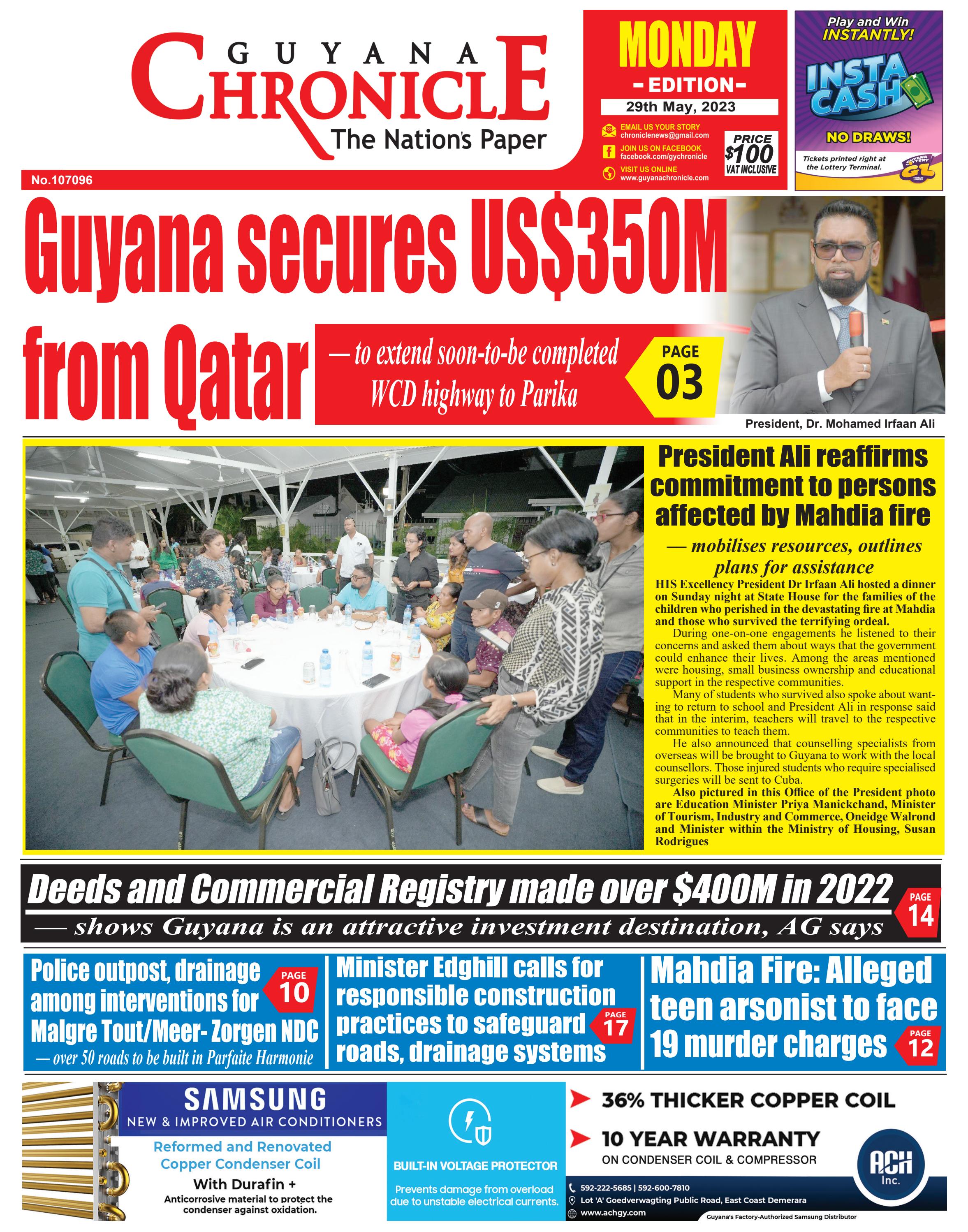 Guyana Chronicle E-Paper 29-05-2023 by Guyana Chronicle - Issuu