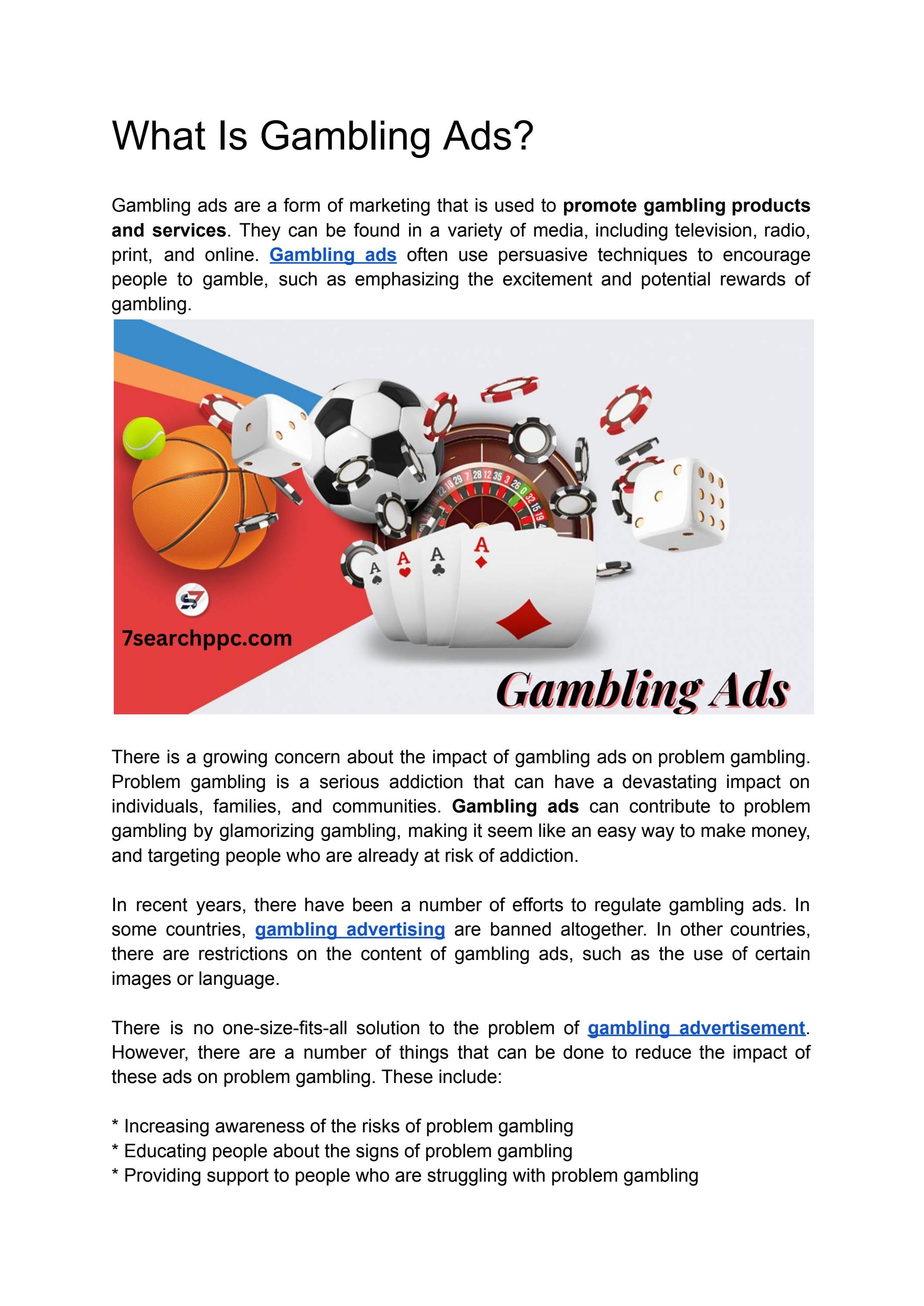 What Is Gambling Ads? by steve - Issuu