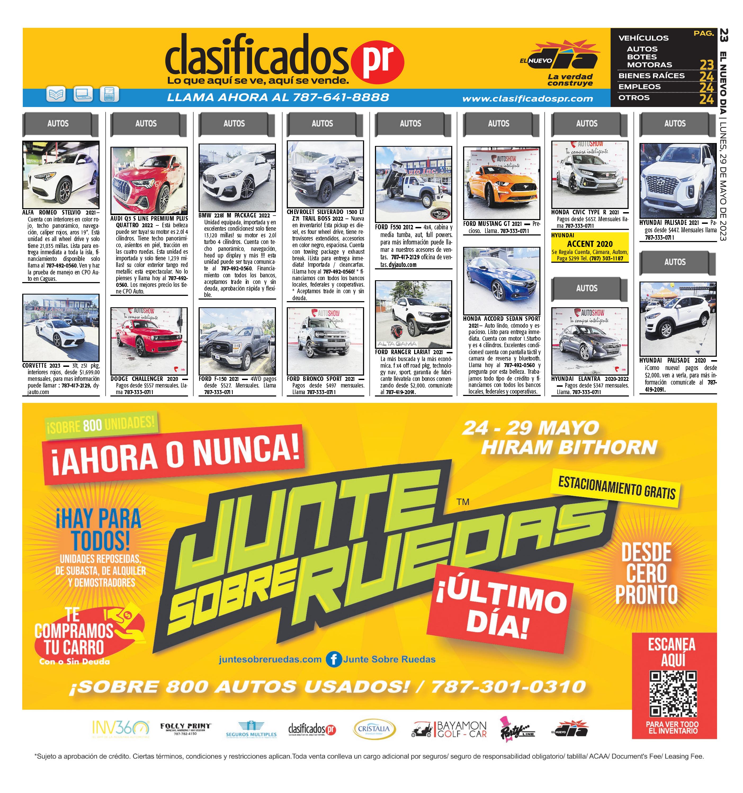 Clasificados PR 05 29 2023 by ClasificadosPR.com - Issuu