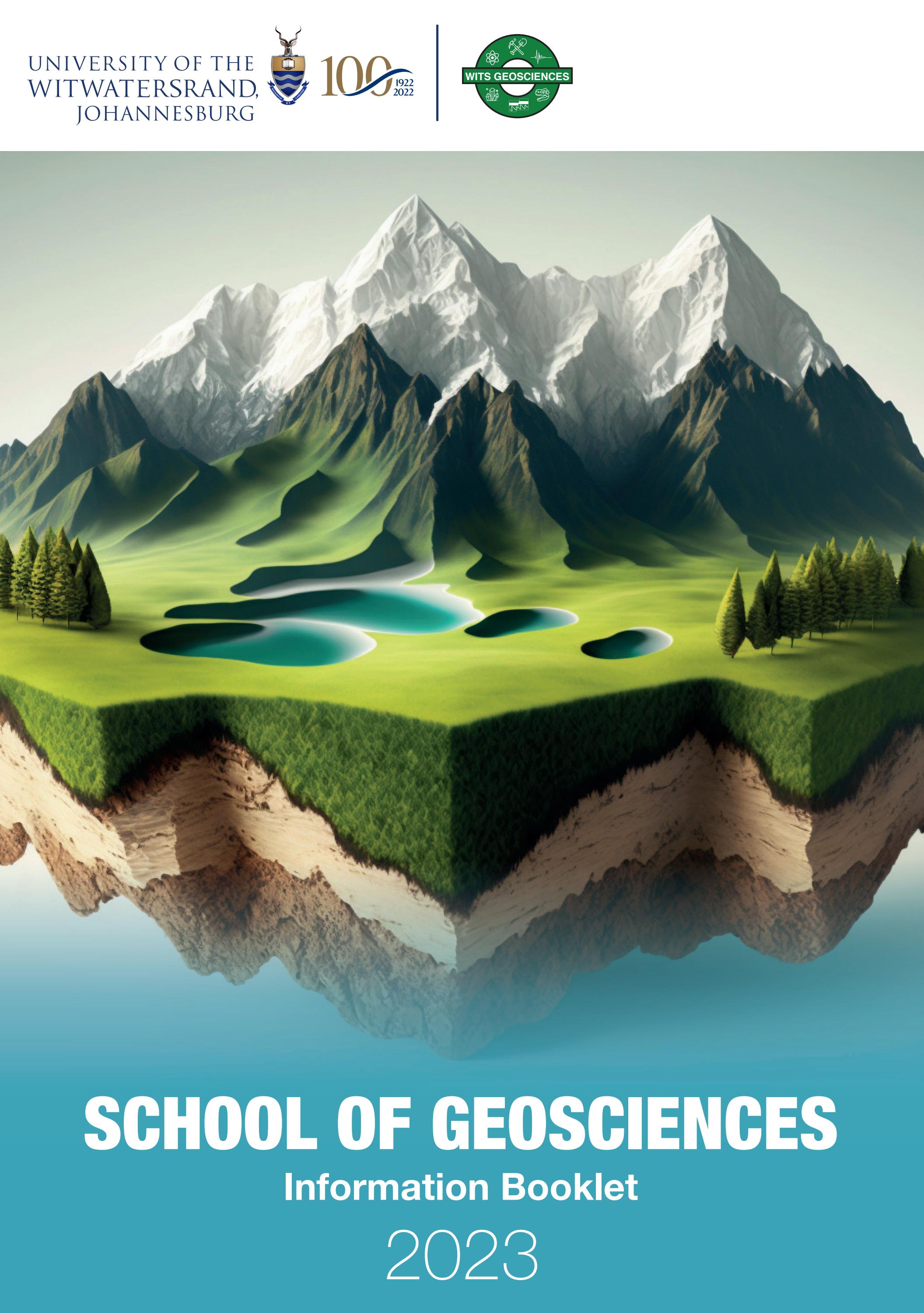 Geosciences information booklet by witsmarketing - Issuu