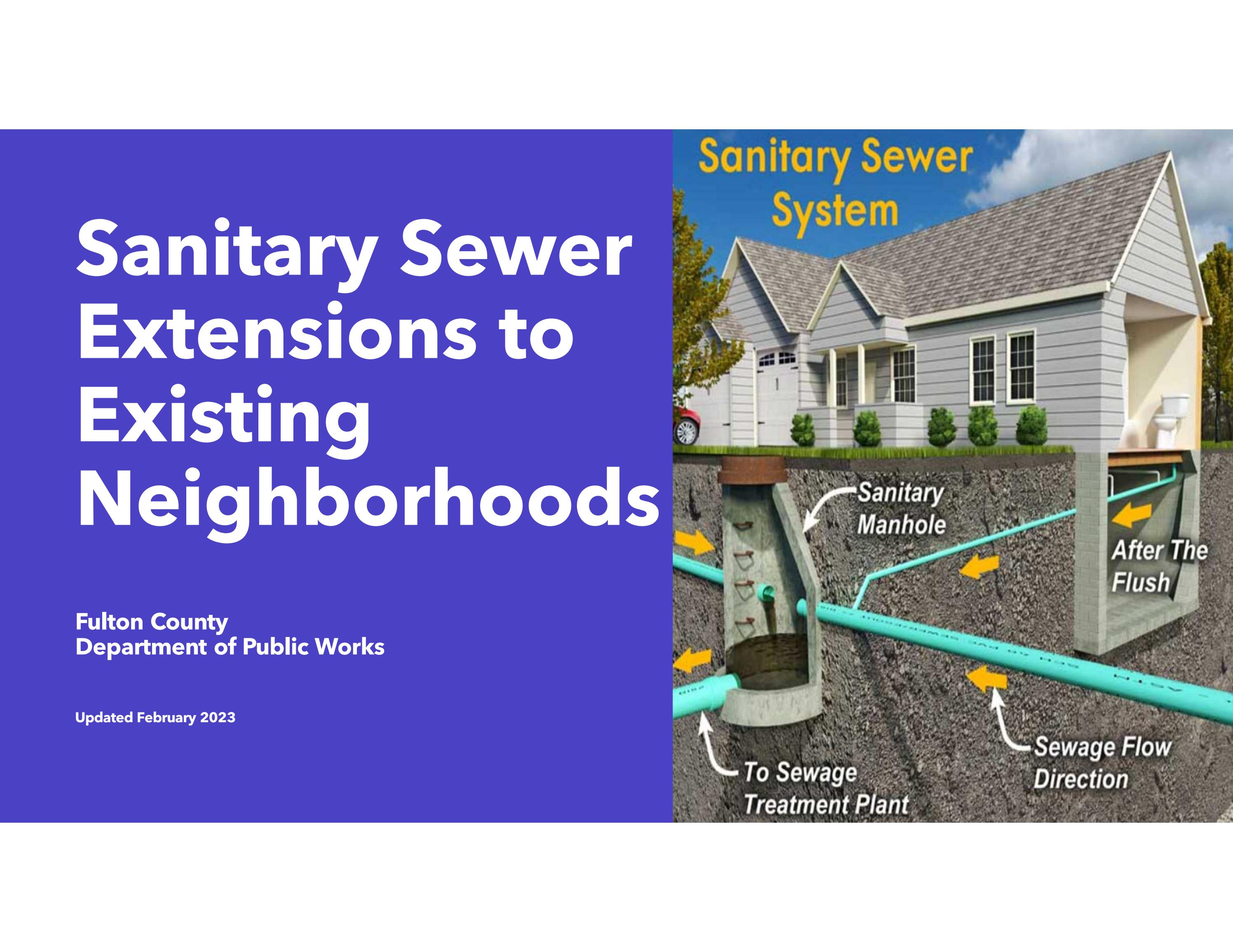 Sanitary Sewer Extension to Existing Neighborhoods by Councilwoman ...