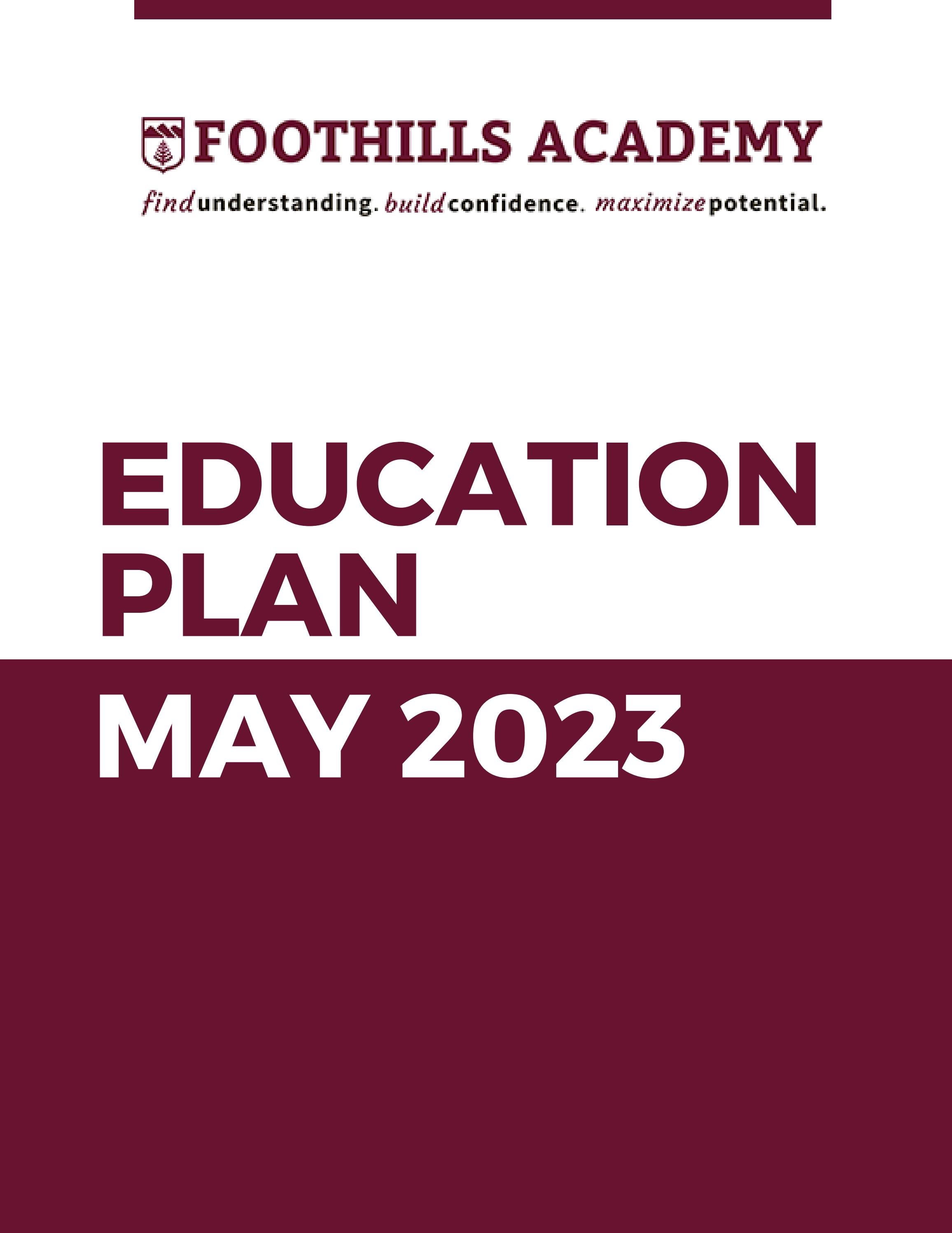 Education Plan 2023- 2026 by foothillsacademyyyc - Issuu