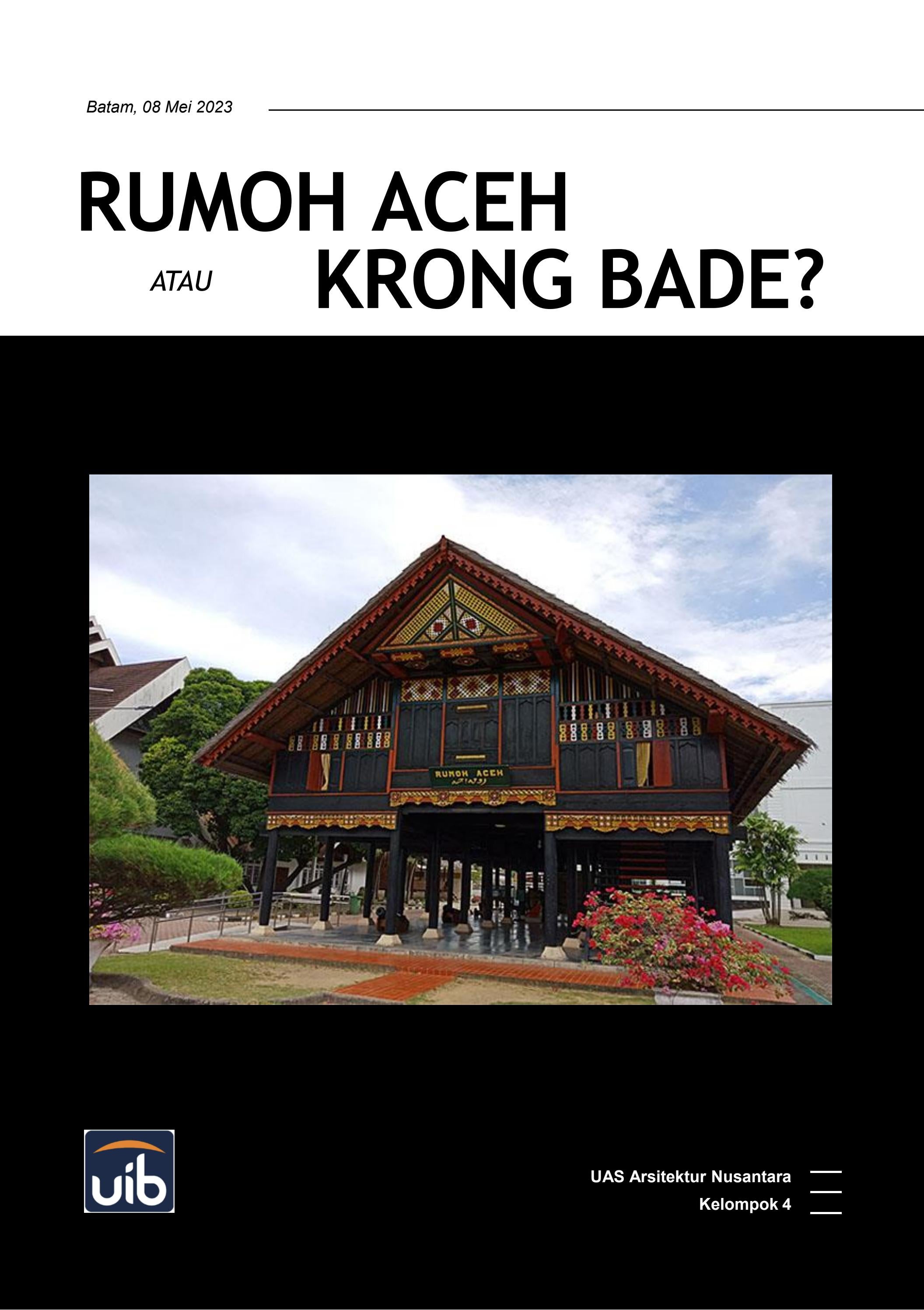 Arsitektur Tradisional Aceh, Krong Bade by Kllen W - Issuu