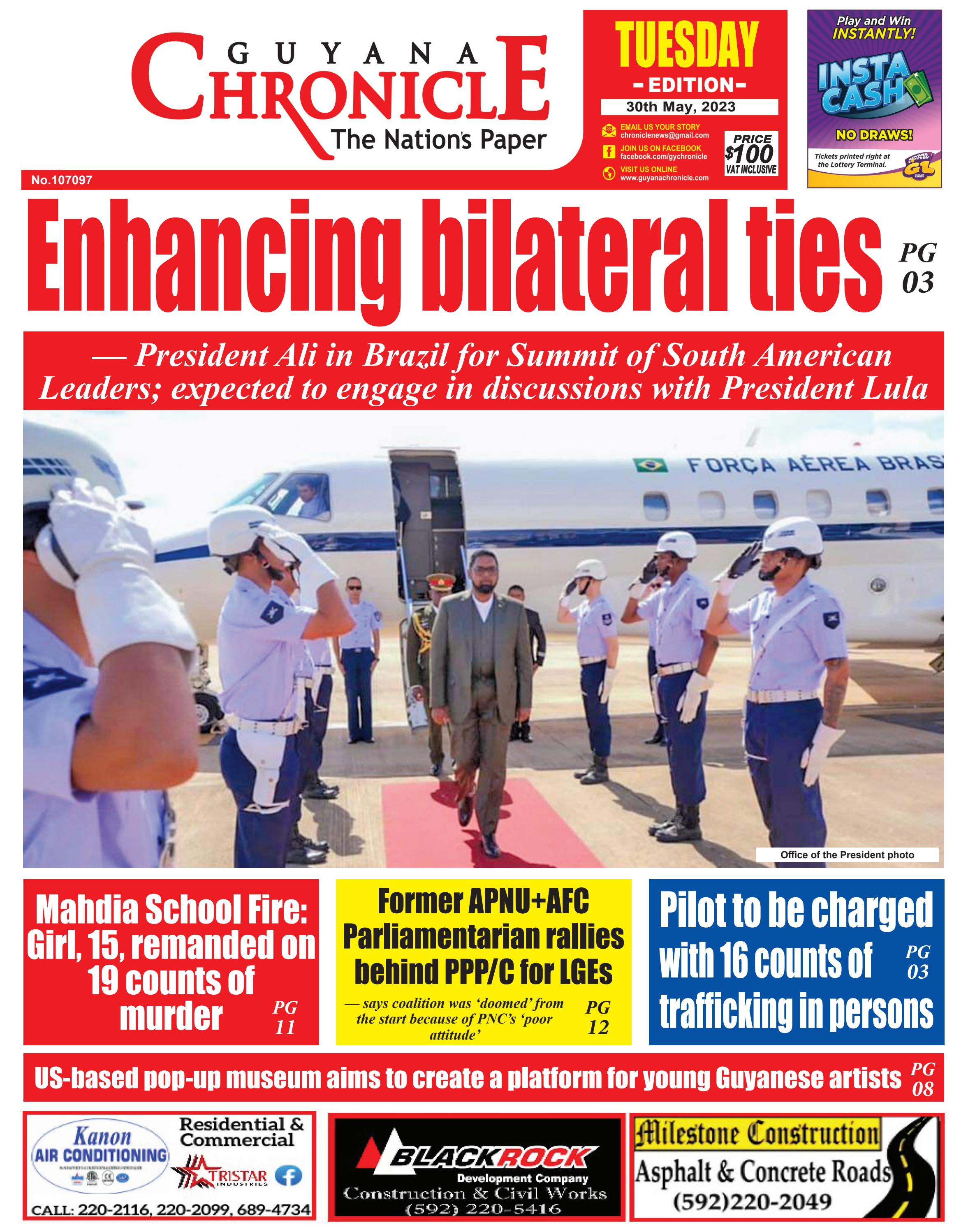 Guyana Chronicle E-Paper 30-05-2023 by Guyana Chronicle - Issuu