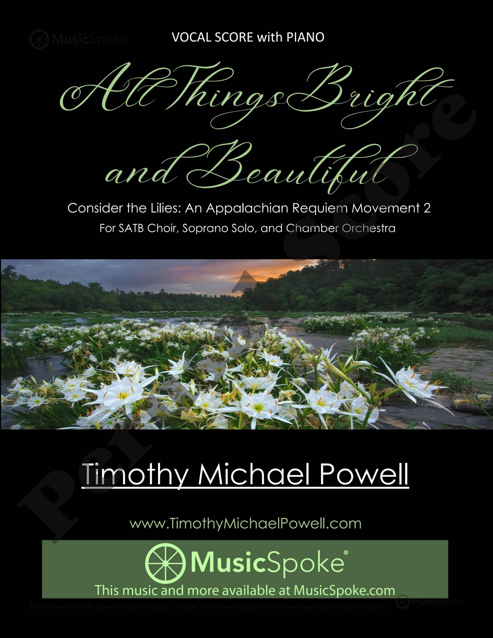 All Things Bright and Beautiful | Timothy Michael Powell | MusicSpoke ...