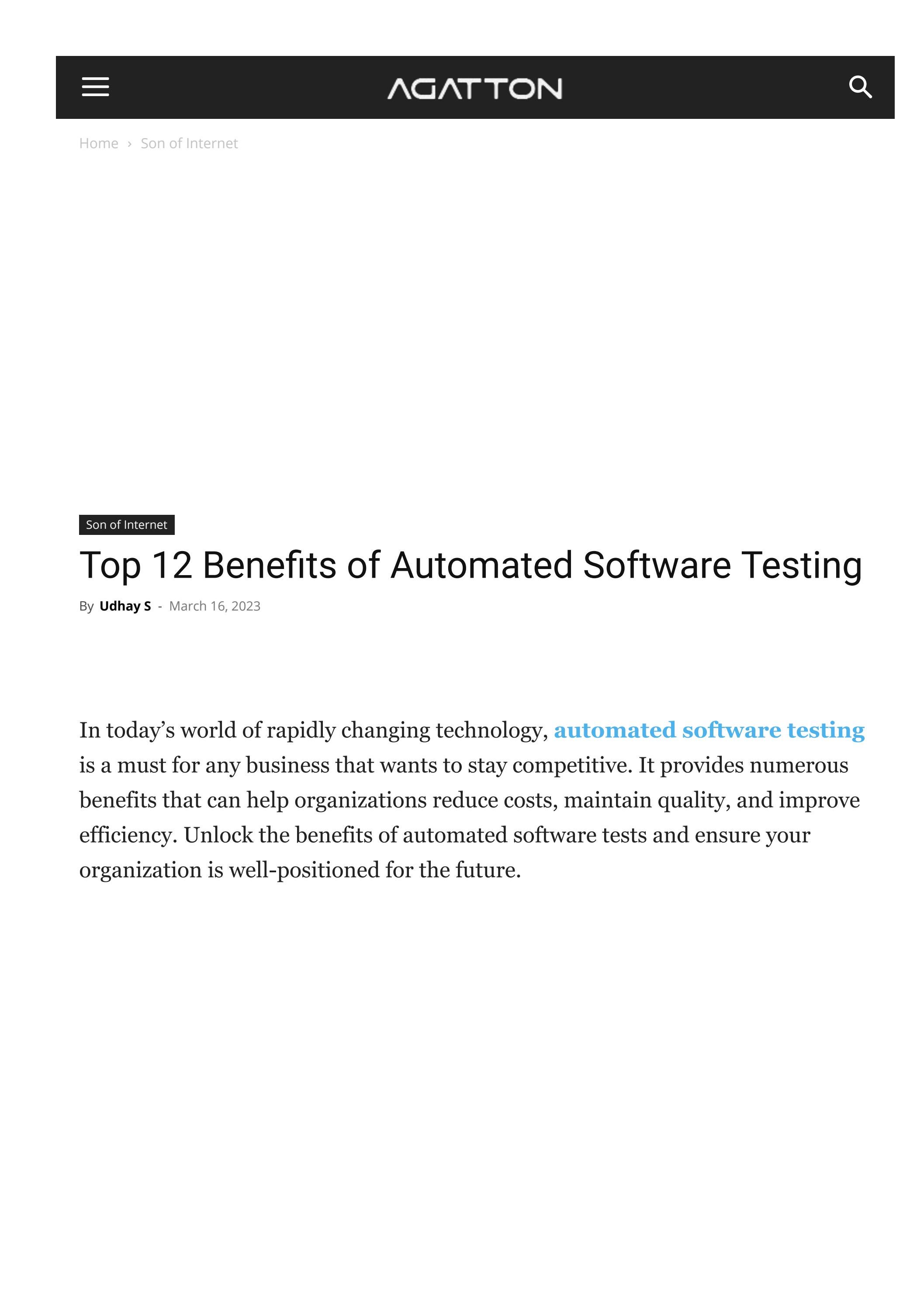 Top 12 Benefits Of Automated Software Testing By Opkey Issuu