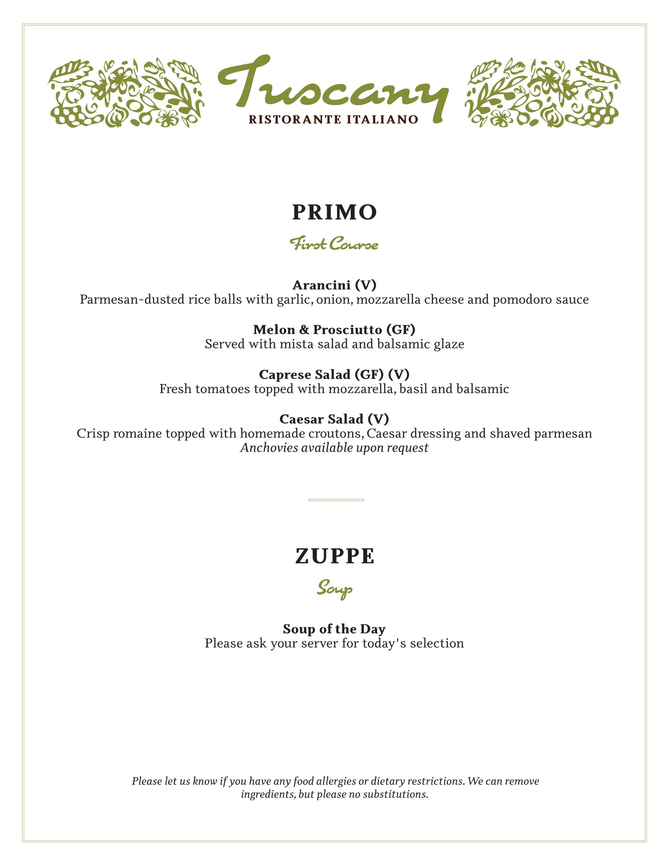 CB Tuscany Food Menu by Divi Resorts - Issuu