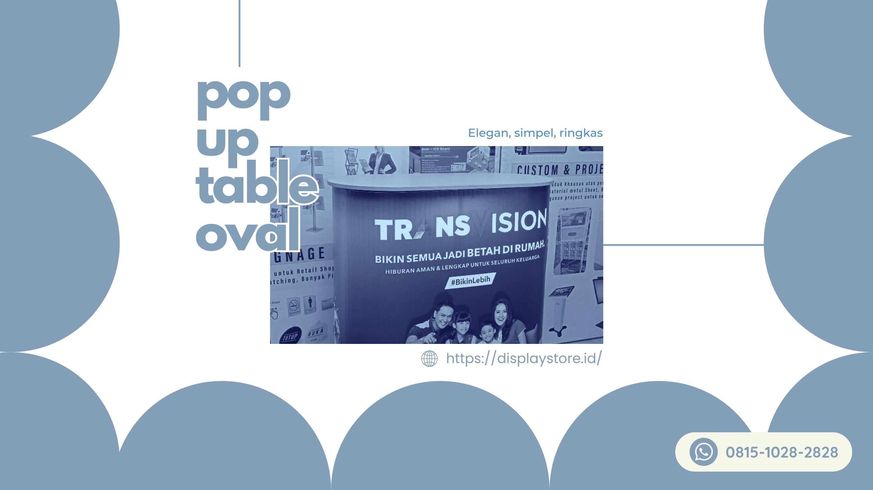 PROMO! Meja Pop Up Oval Minimalis Jakarta, WA: 0815-1028-2828, Meja ...