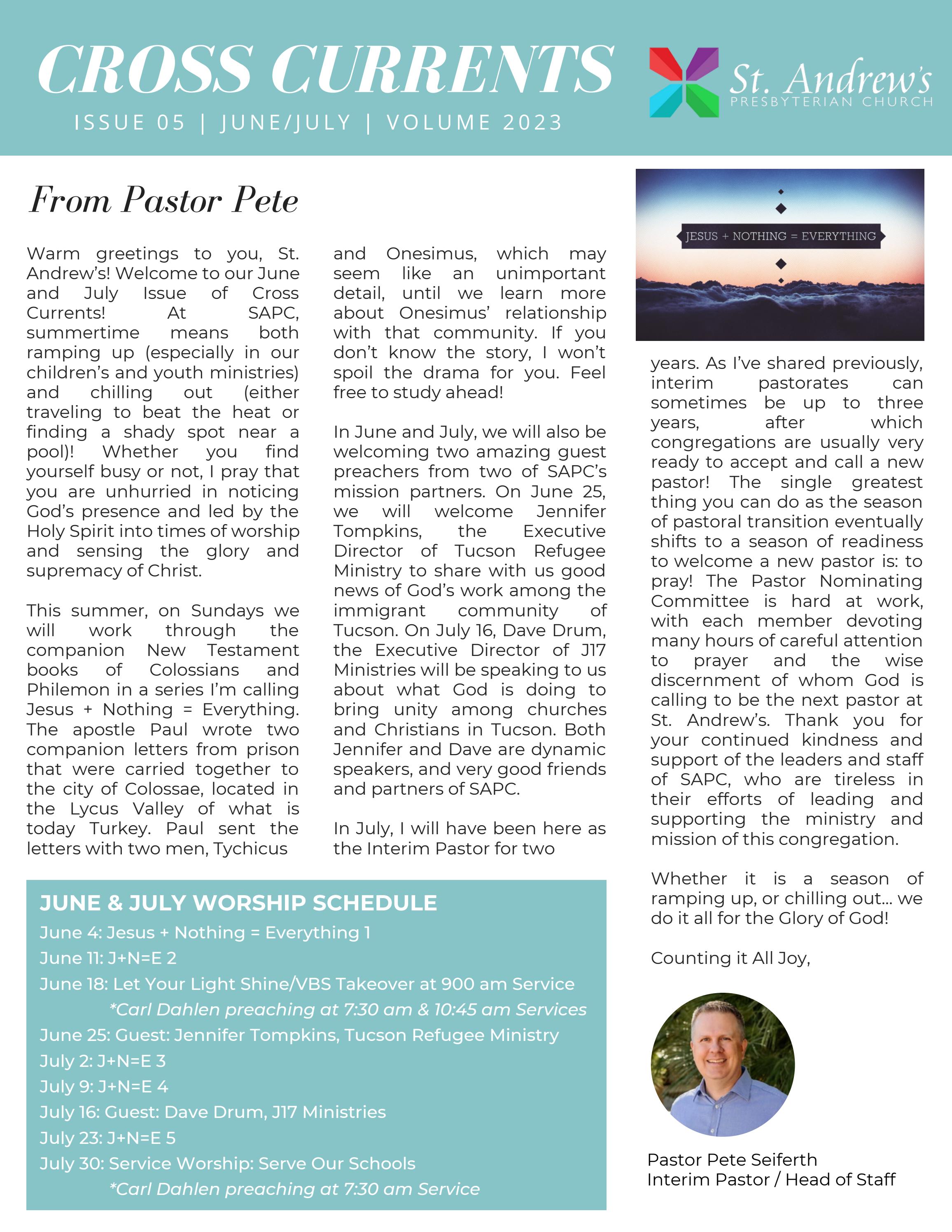 June/July 2023 Cross Currents by sapctucson - Issuu