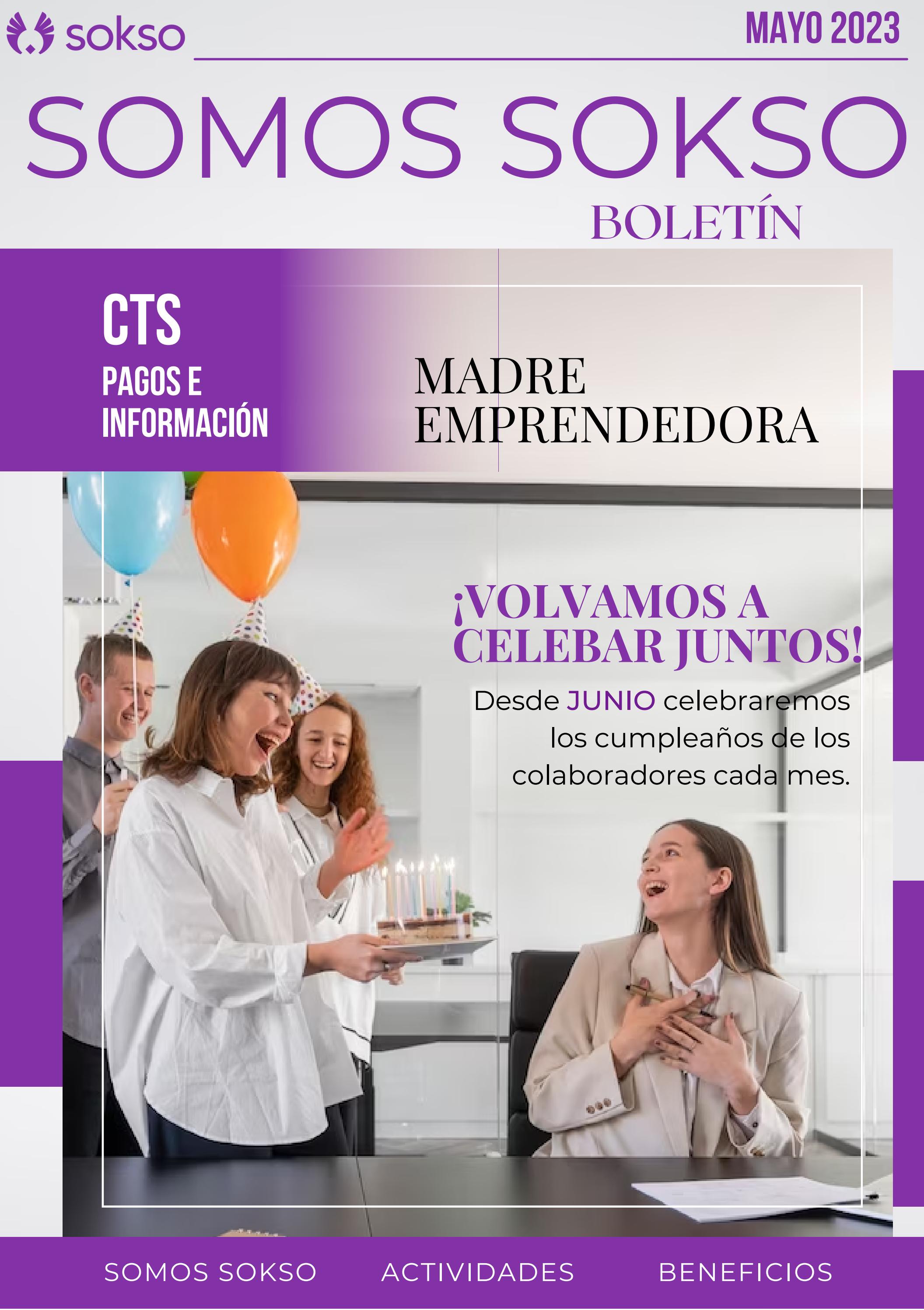 BOLETÍN SOMOS SOKSO N° 1- MAYO 2023 by Sokso - Issuu
