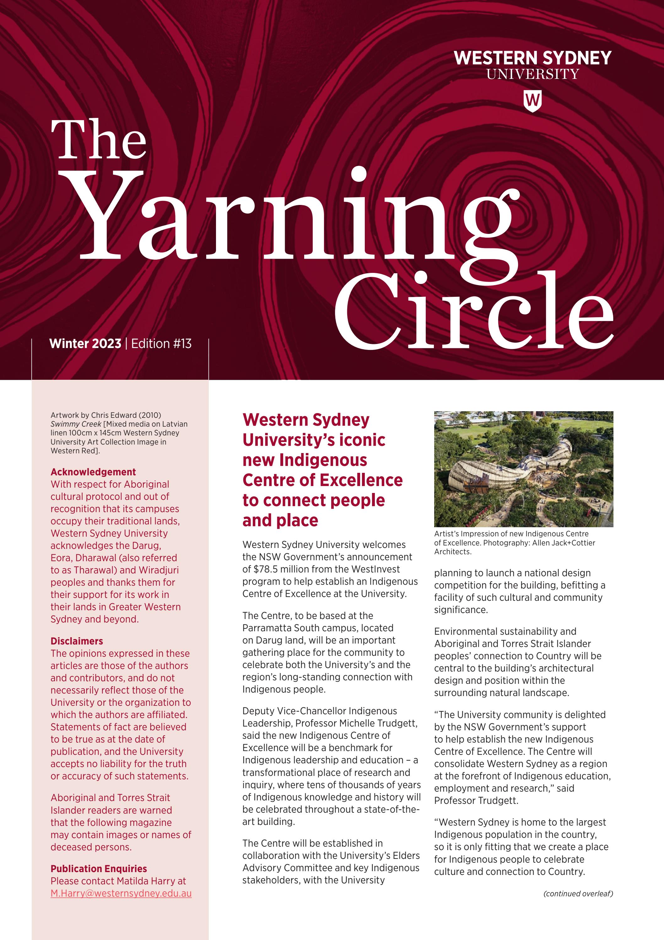 The Yarning Circle - Edition 13 by WSU_Office_of_DVCIL - Issuu