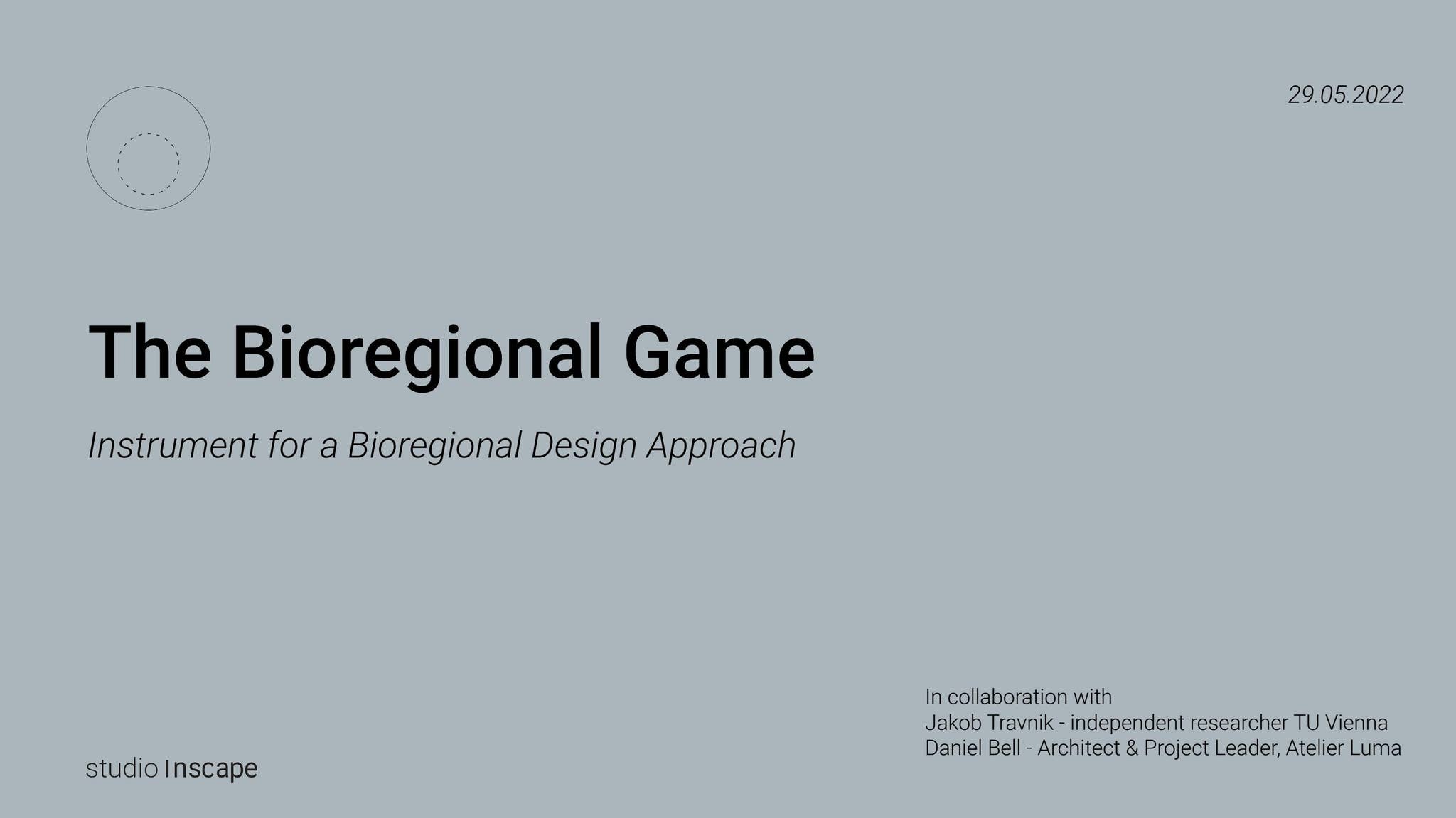 LINA Research Residency : Inscape : The Bioregional Game by Daniel Bell ...