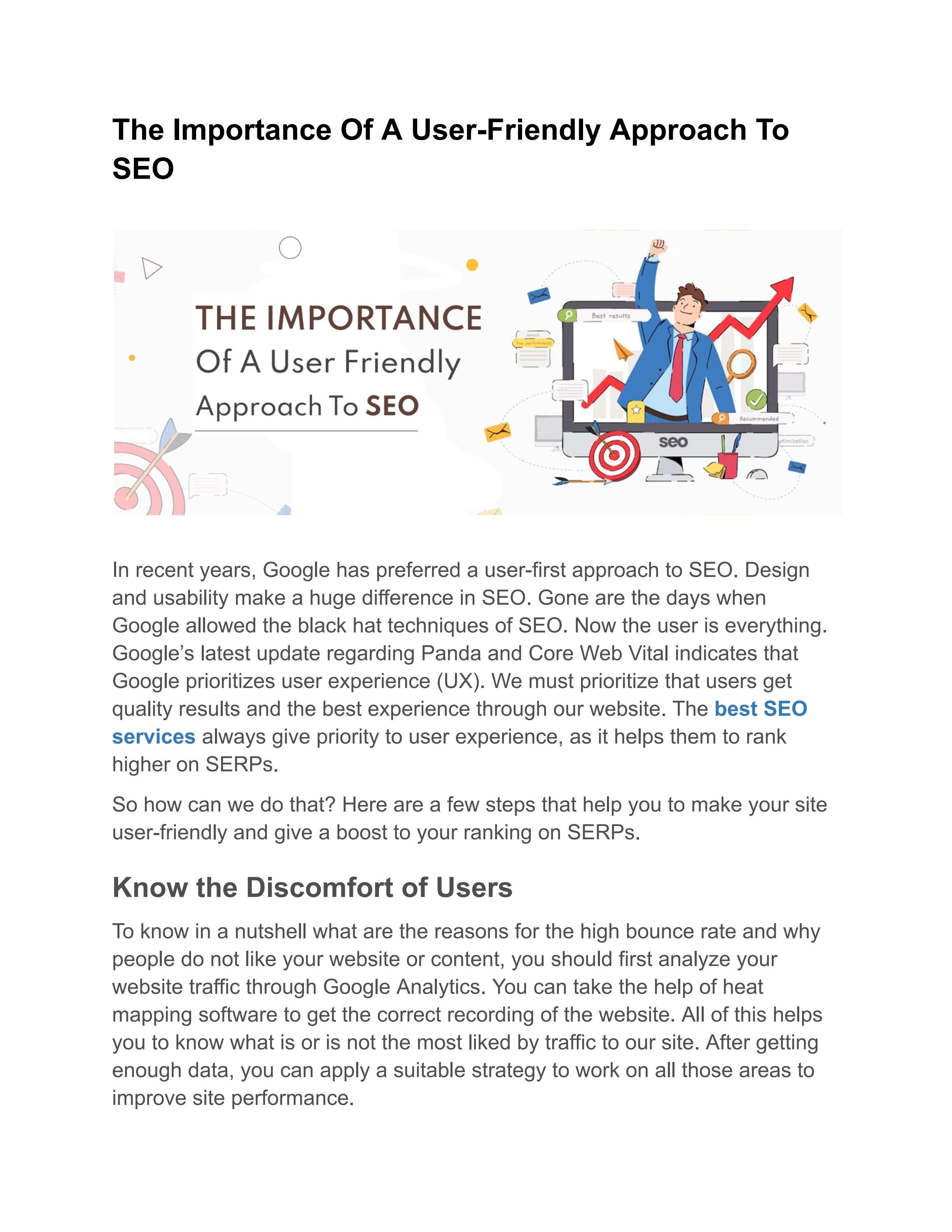 The Importance of a User-Friendly Approach to SEO | Ninth Matrix Solutions by Ninth Matrix ...