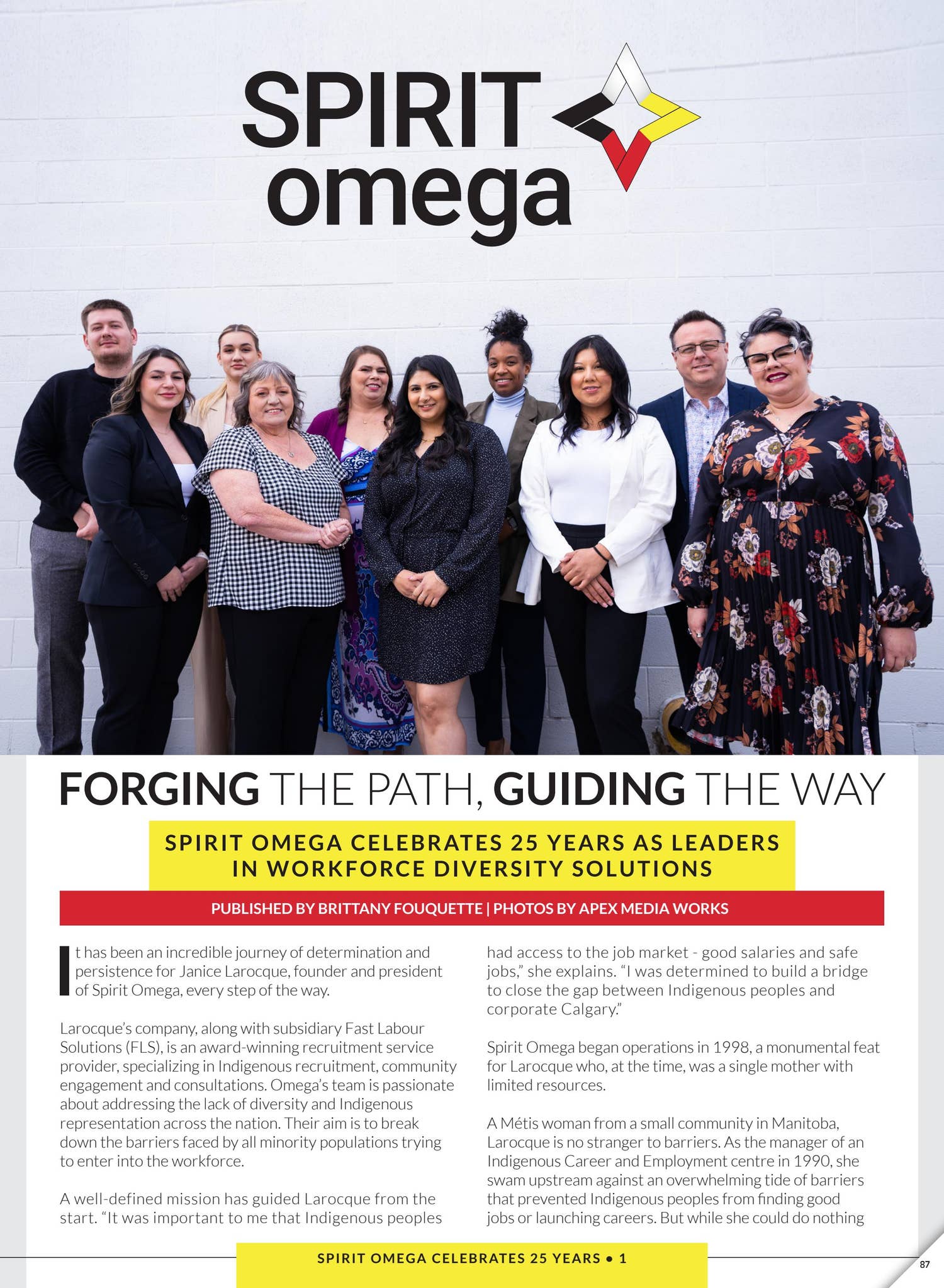 Spirit Omega - Celebrating 25 Years by Business in Calgary - Issuu