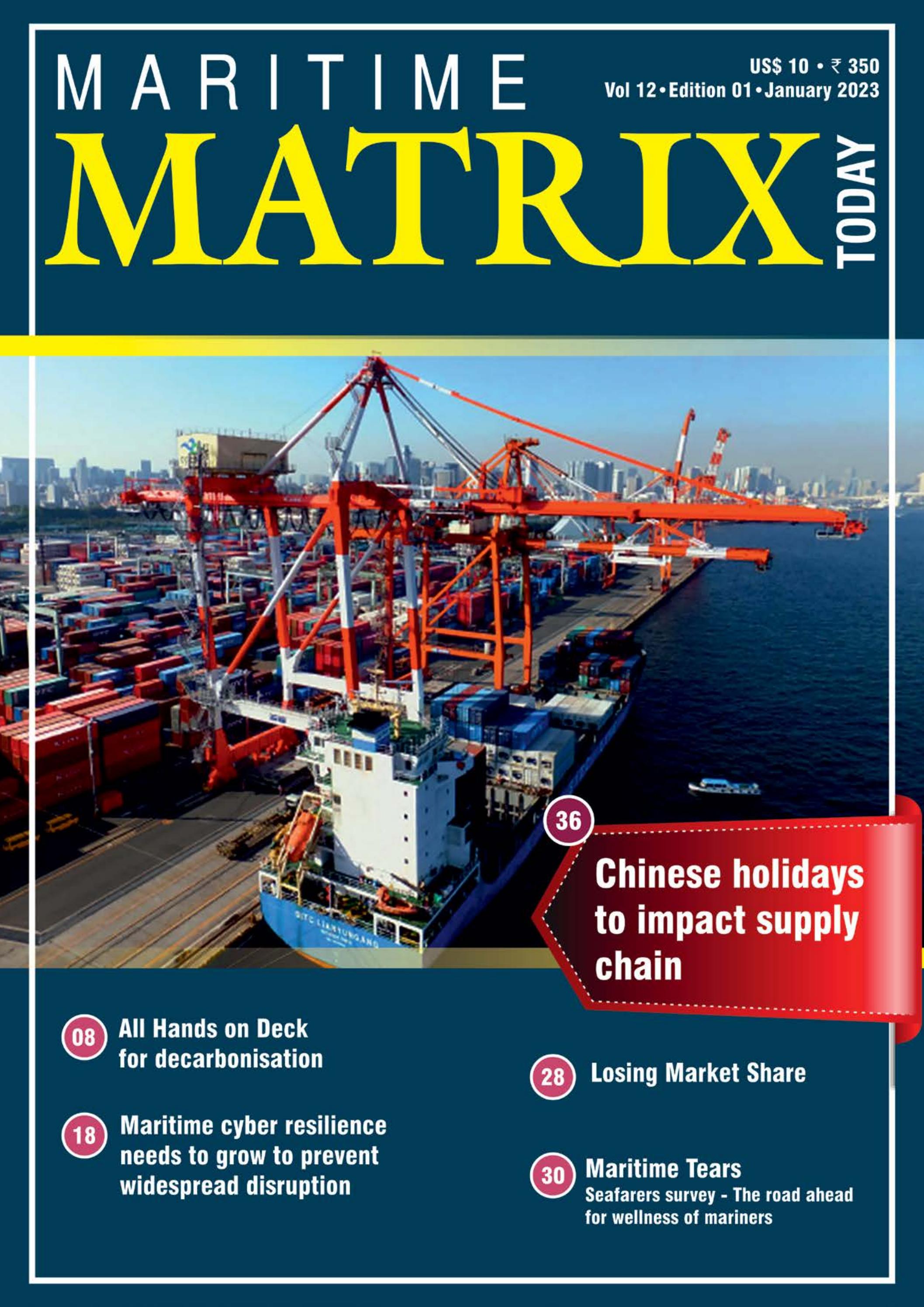 Maritime Matrix January 2023 by Marex Media Pvt Ltd - Issuu
