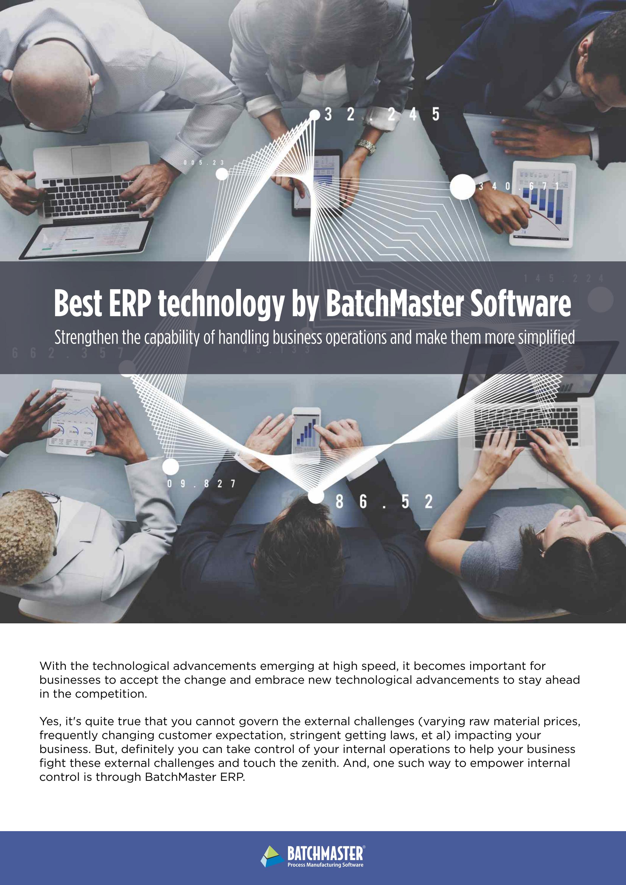 Best ERP technology by BatchMaster Software by Batchmaster software - Issuu