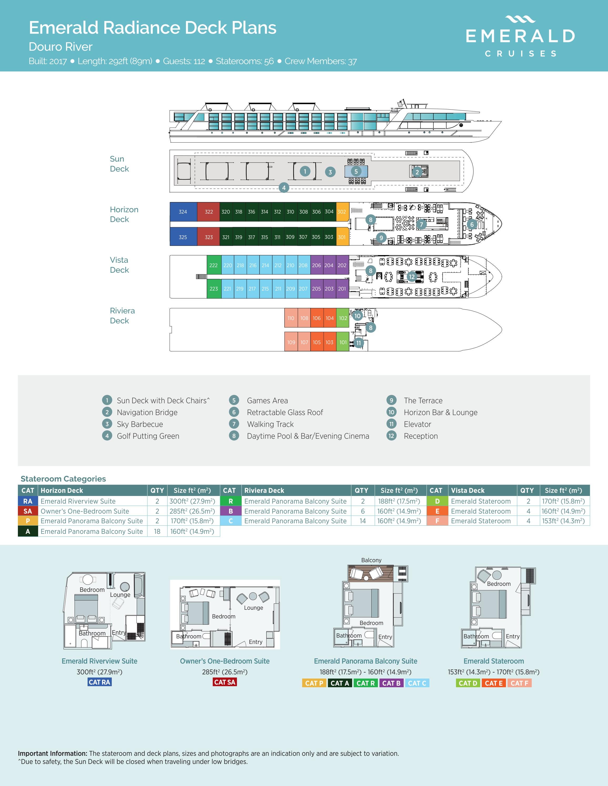 Emerald Deck Plans - Radiance by Scenic & Emerald Cruises US - Issuu