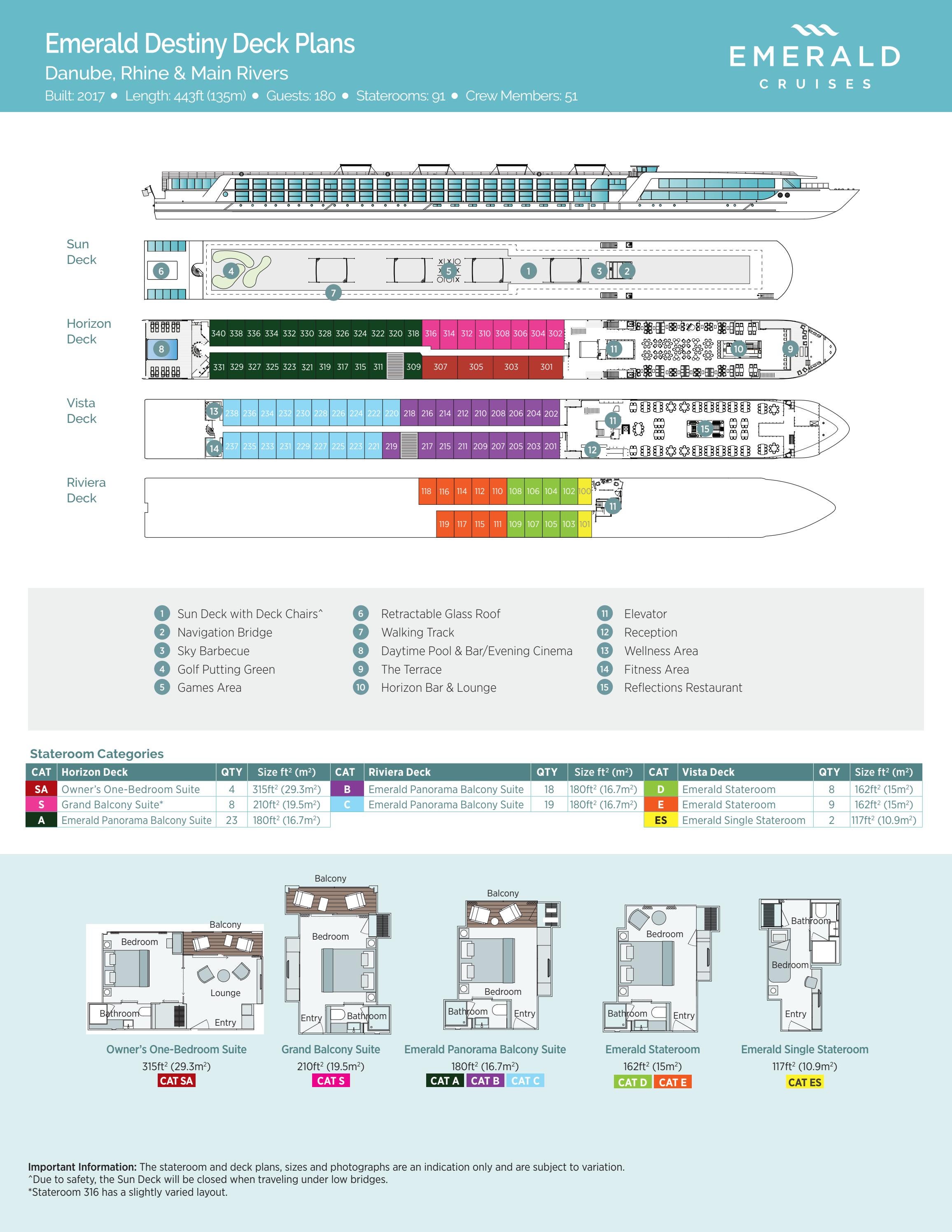 Emerald Deck Plans - Destiny by Scenic & Emerald Cruises US - Issuu