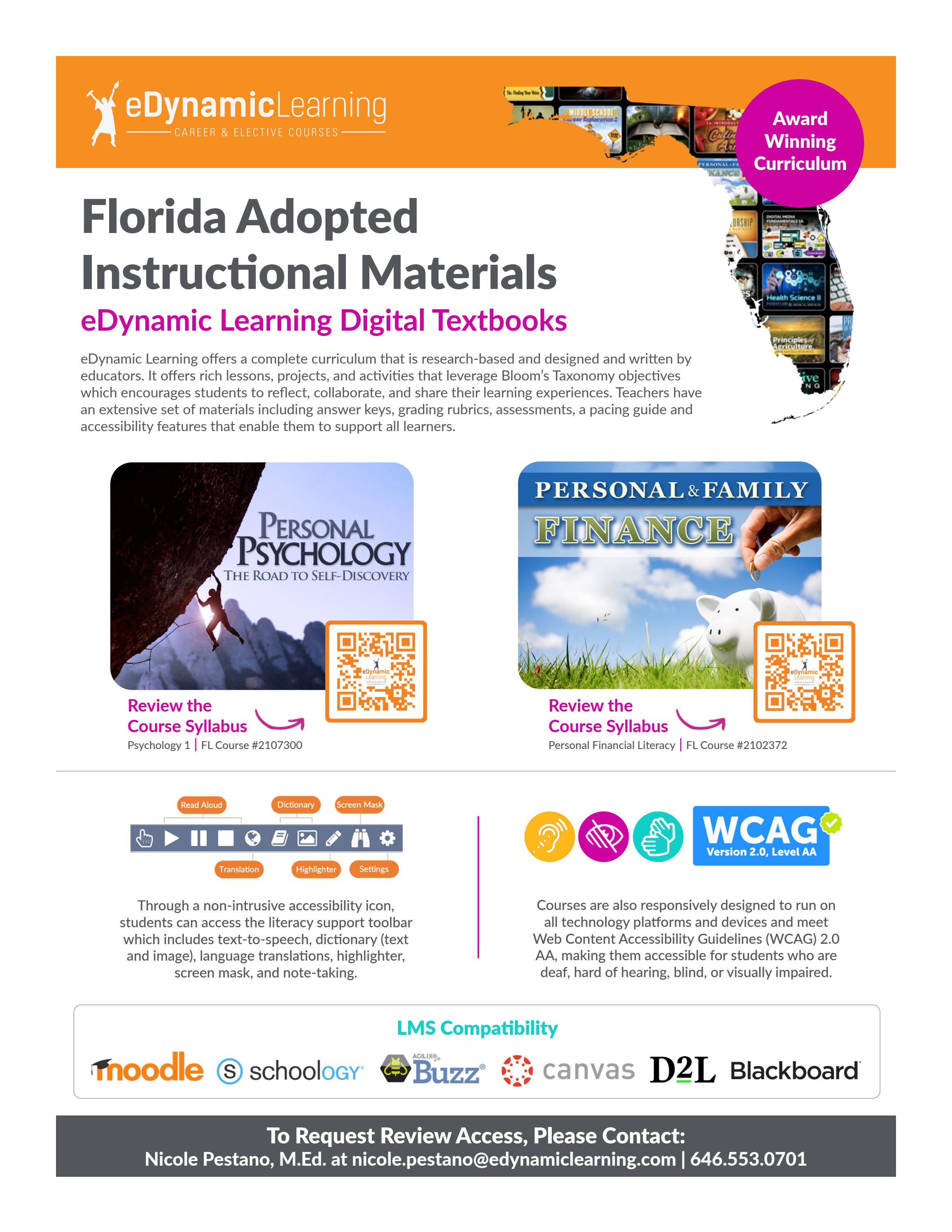 Florida Adopted Instructional Materials by edynamiclearning - Issuu
