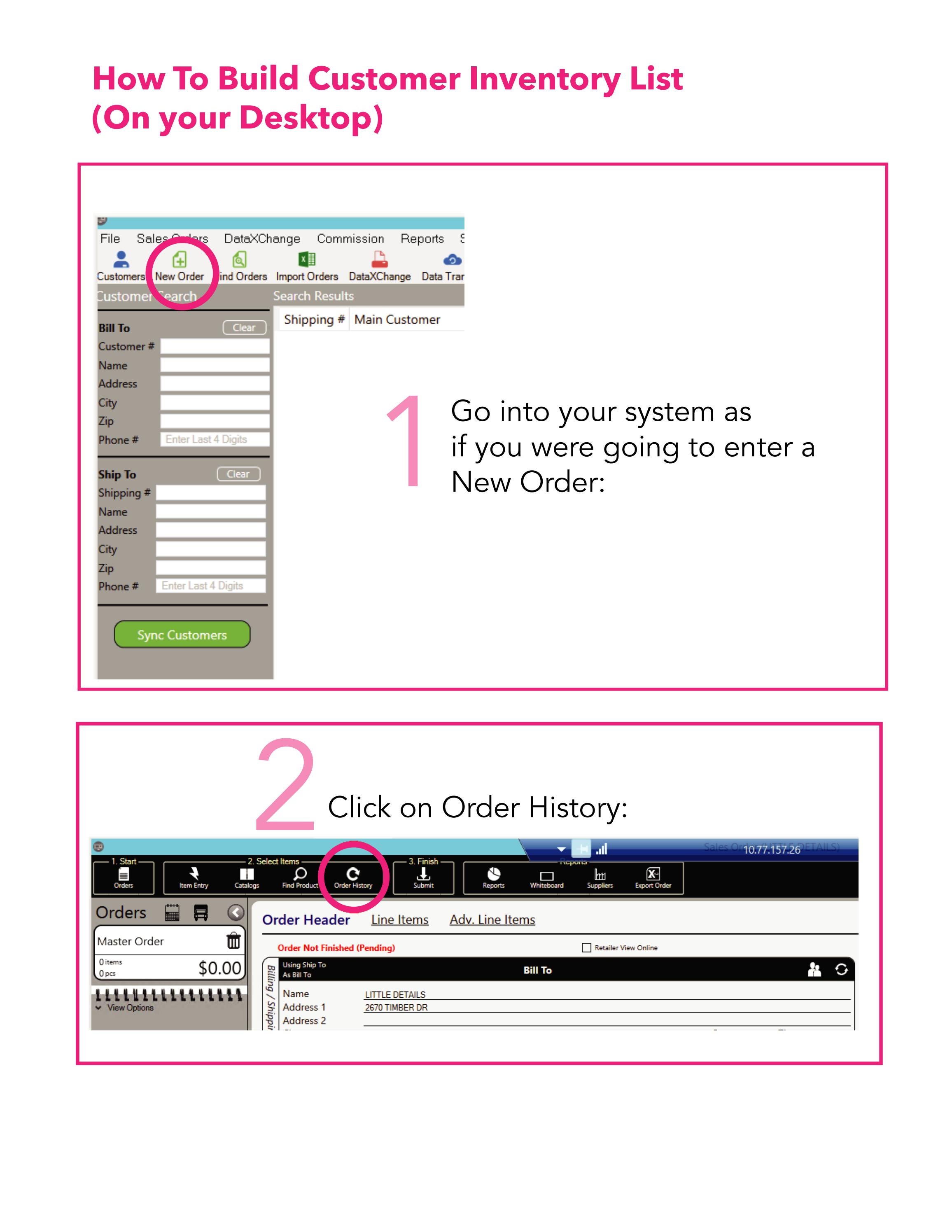 How To: Build Customer Inventory List Desktop/Ipad by Just Got 2 Have ...