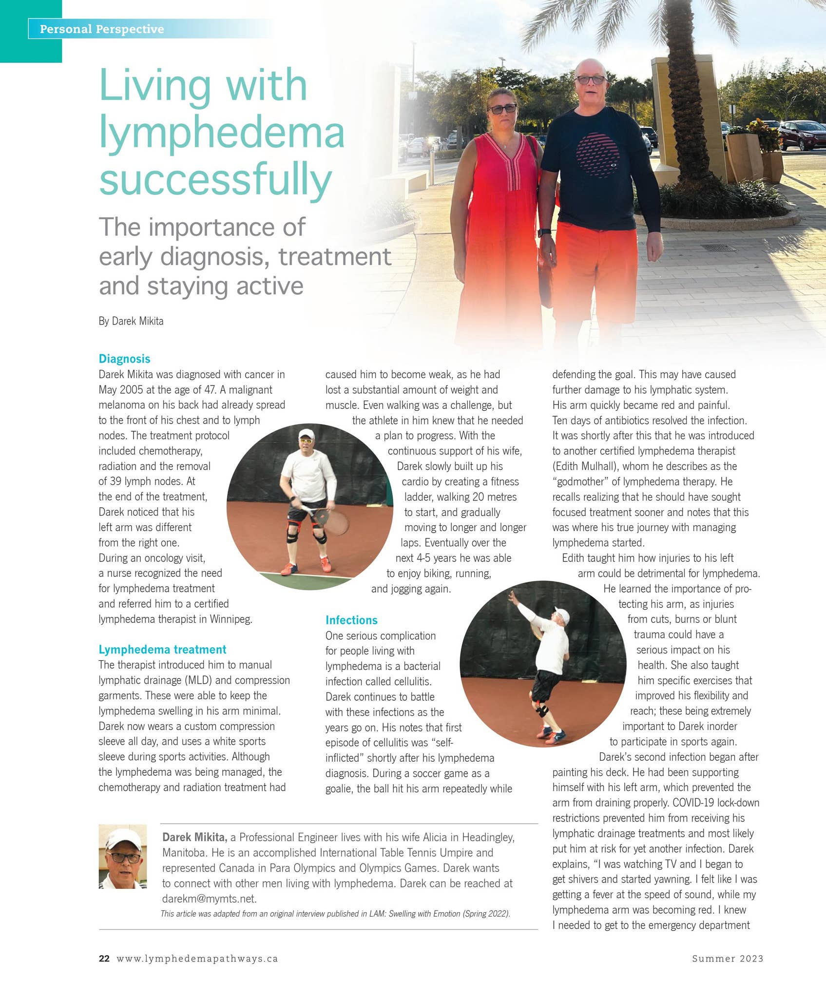 Living with lymphedema successfully. D. Mikita. by Canadian Lymphedema Framework - Issuu
