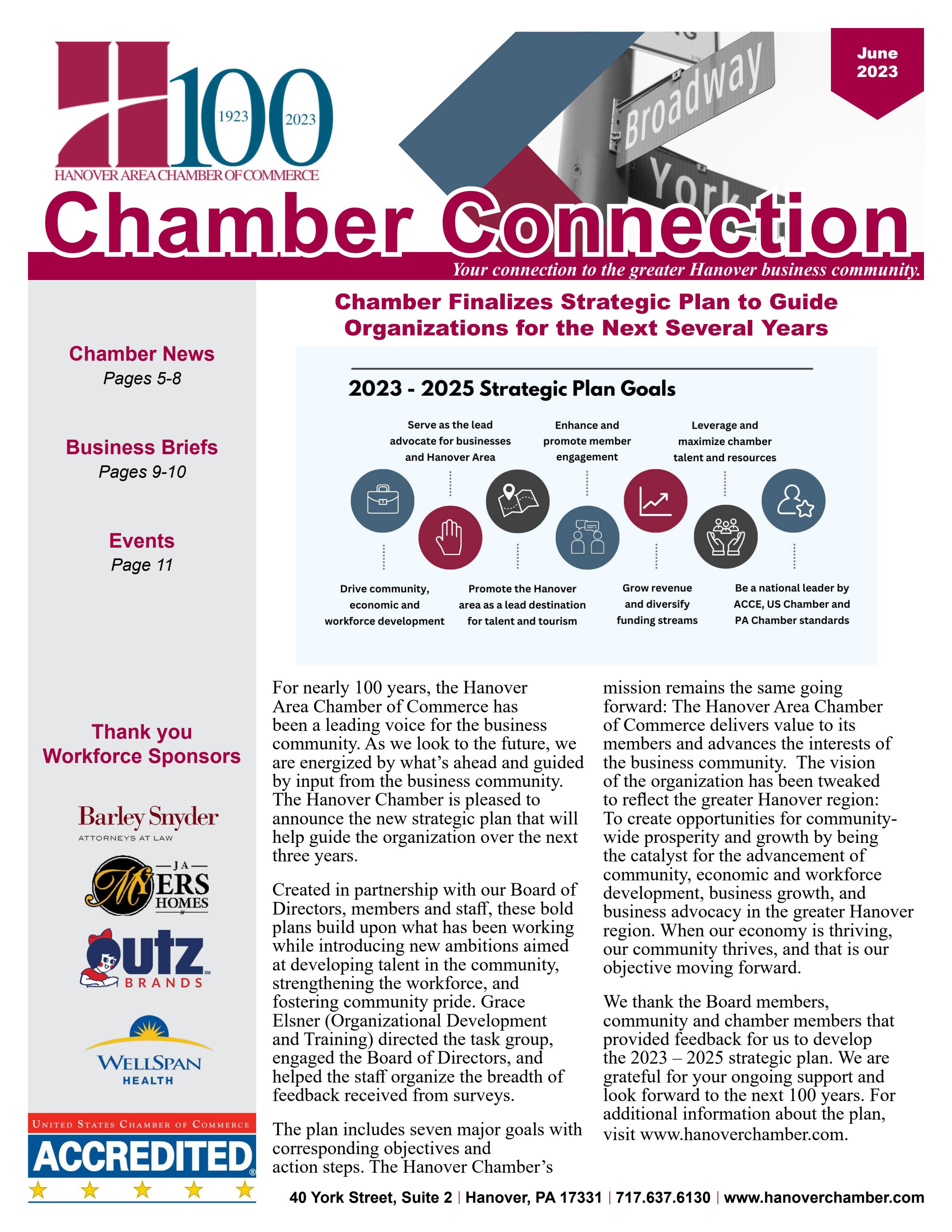 Chamber Connection - June 2023 by Hanover Area Chamber of Commerce - Issuu