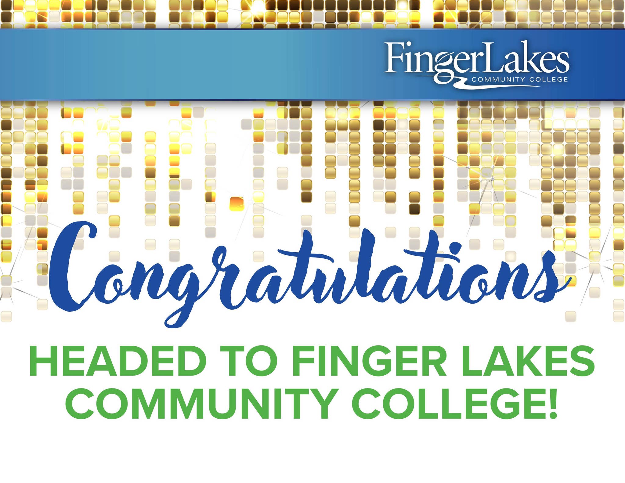 FLCC Congrats Sign in Gold by Finger Lakes Community College - Issuu