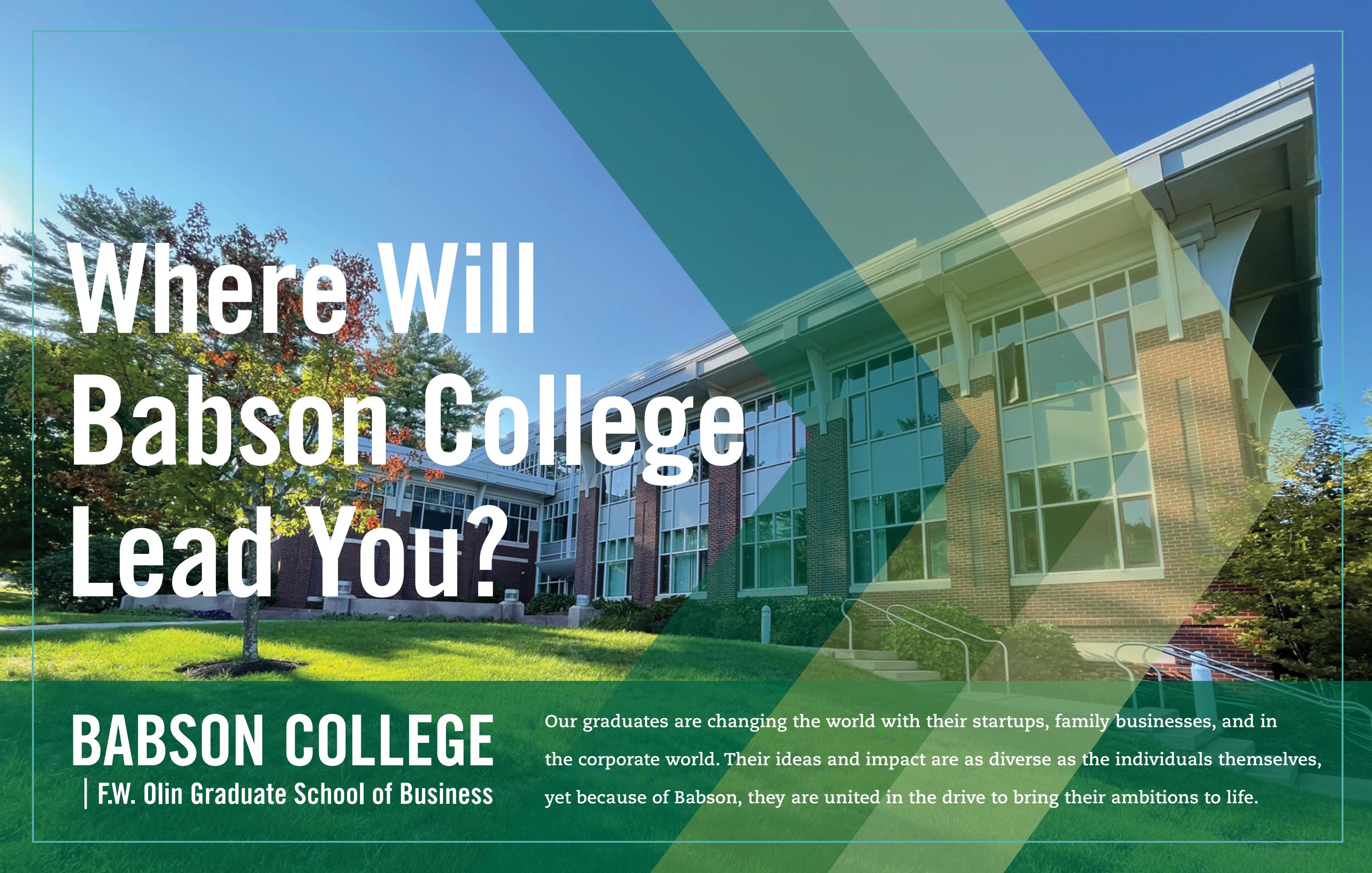Where Will Babson College Lead You? by Babson College - Issuu
