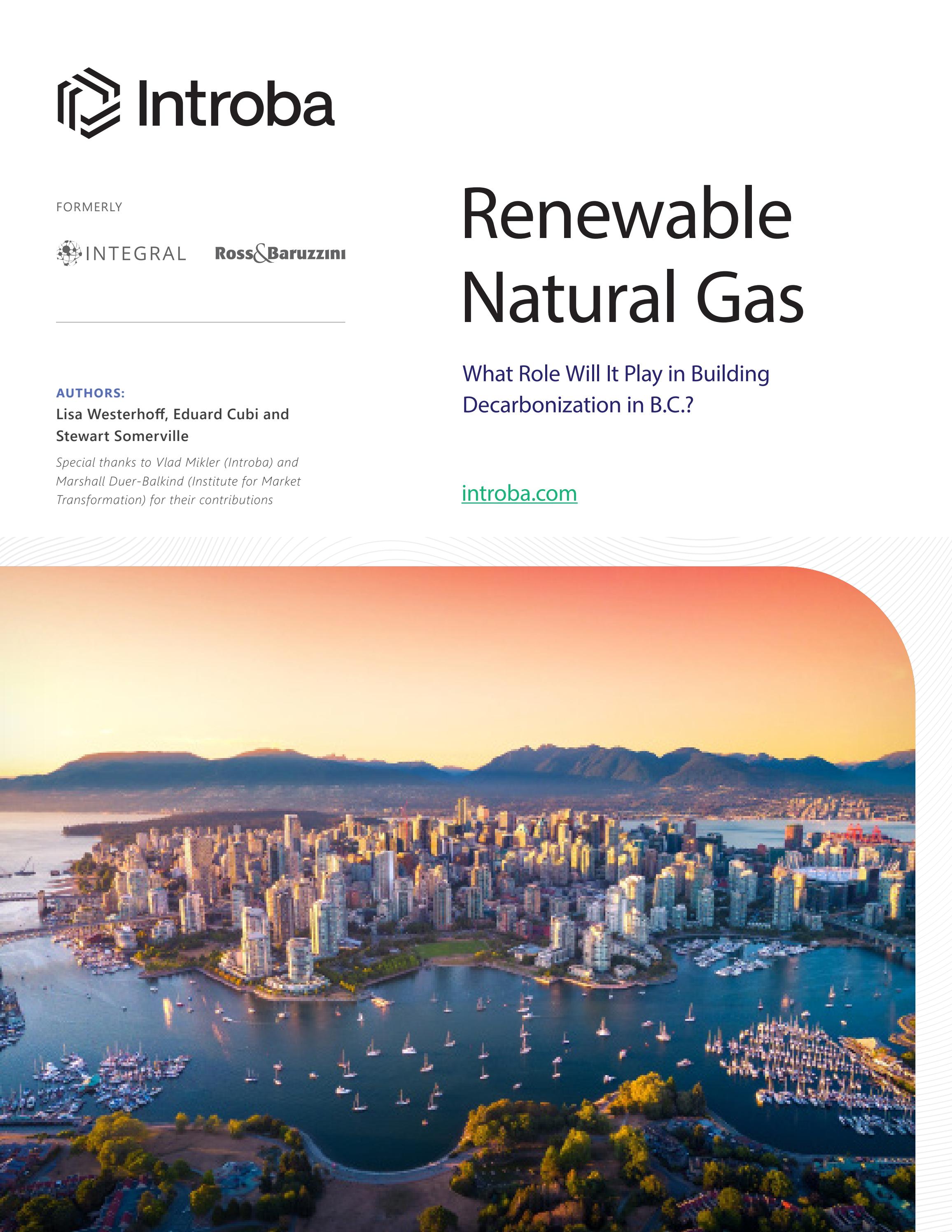 Renewal Natural Gas Role in Building Decarbonization in B.C. by Introba - Issuu