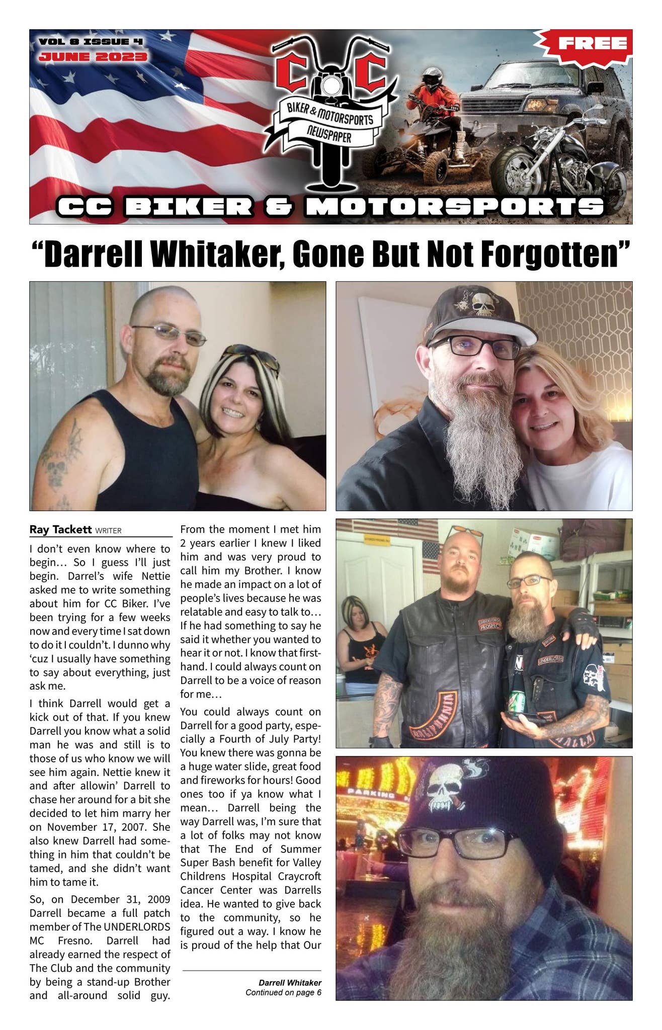 June 2023 Edition of CC Biker & Motorsports Newspaper by CC Biker and Motorsports Newspaper - Issuu