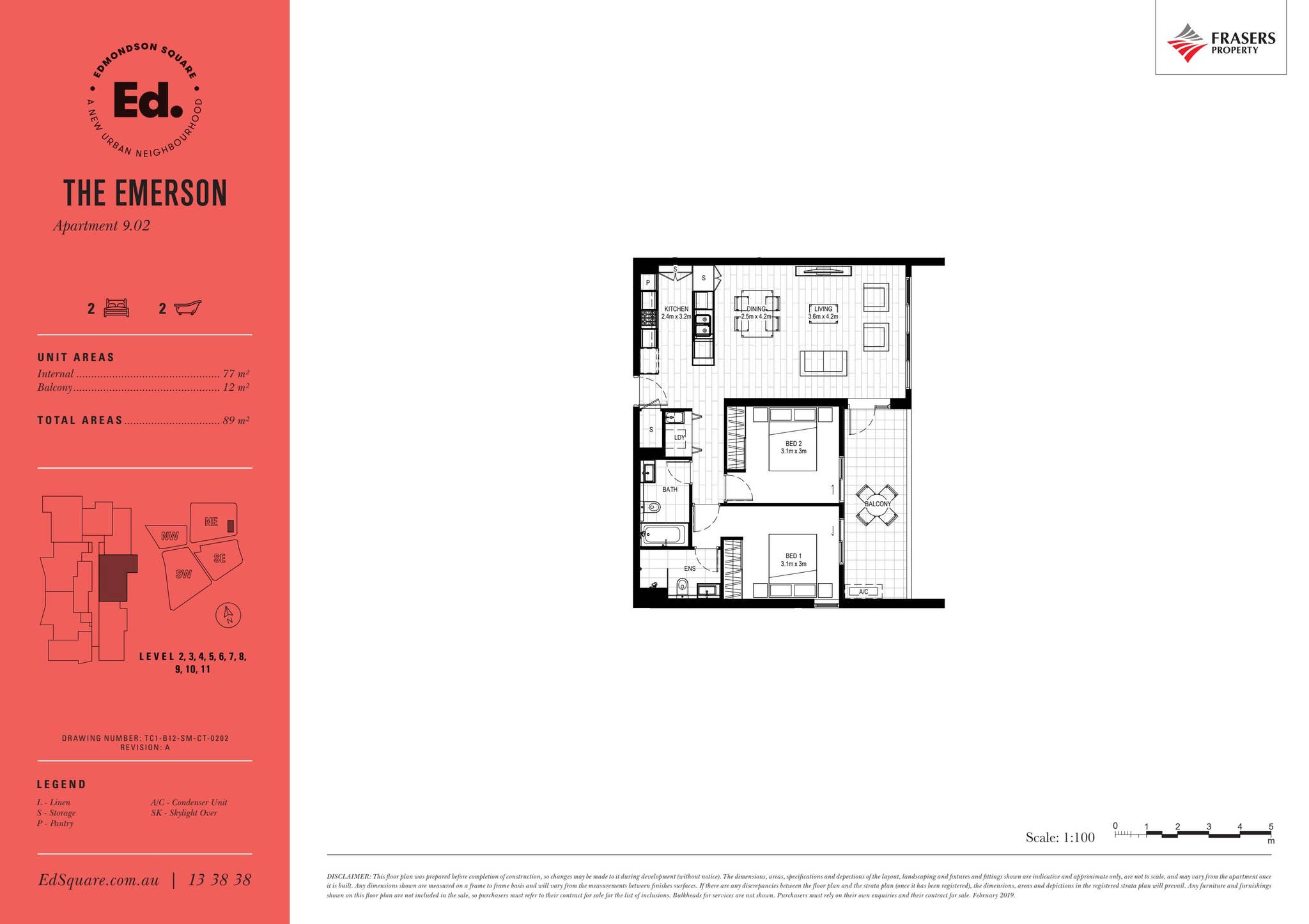 Ed.Square - The Emerson Apartment 902 - Floorplan by Frasers Property ...