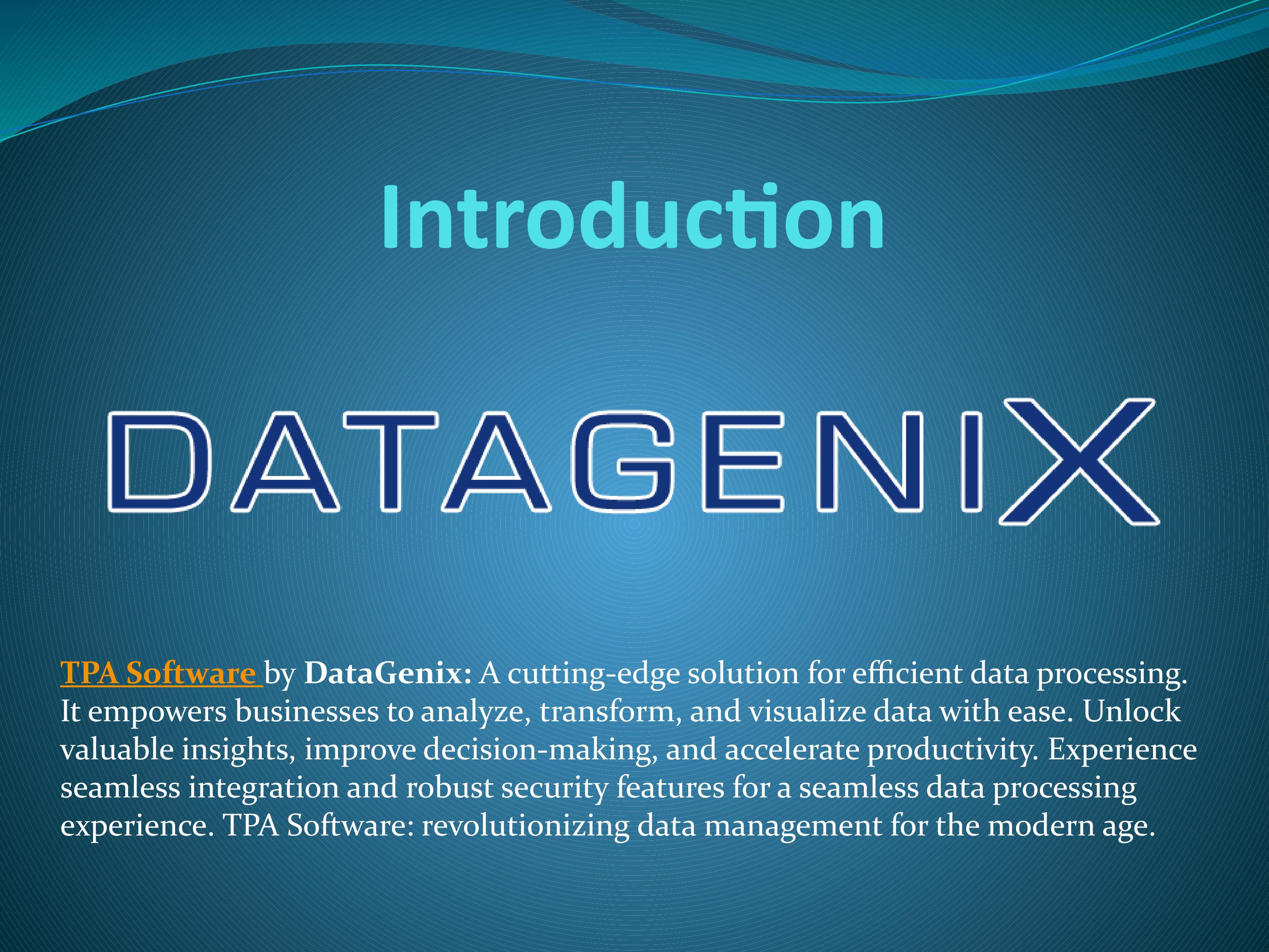 Best Third Party Administrator Software - DataGenix by DataGenix - Issuu