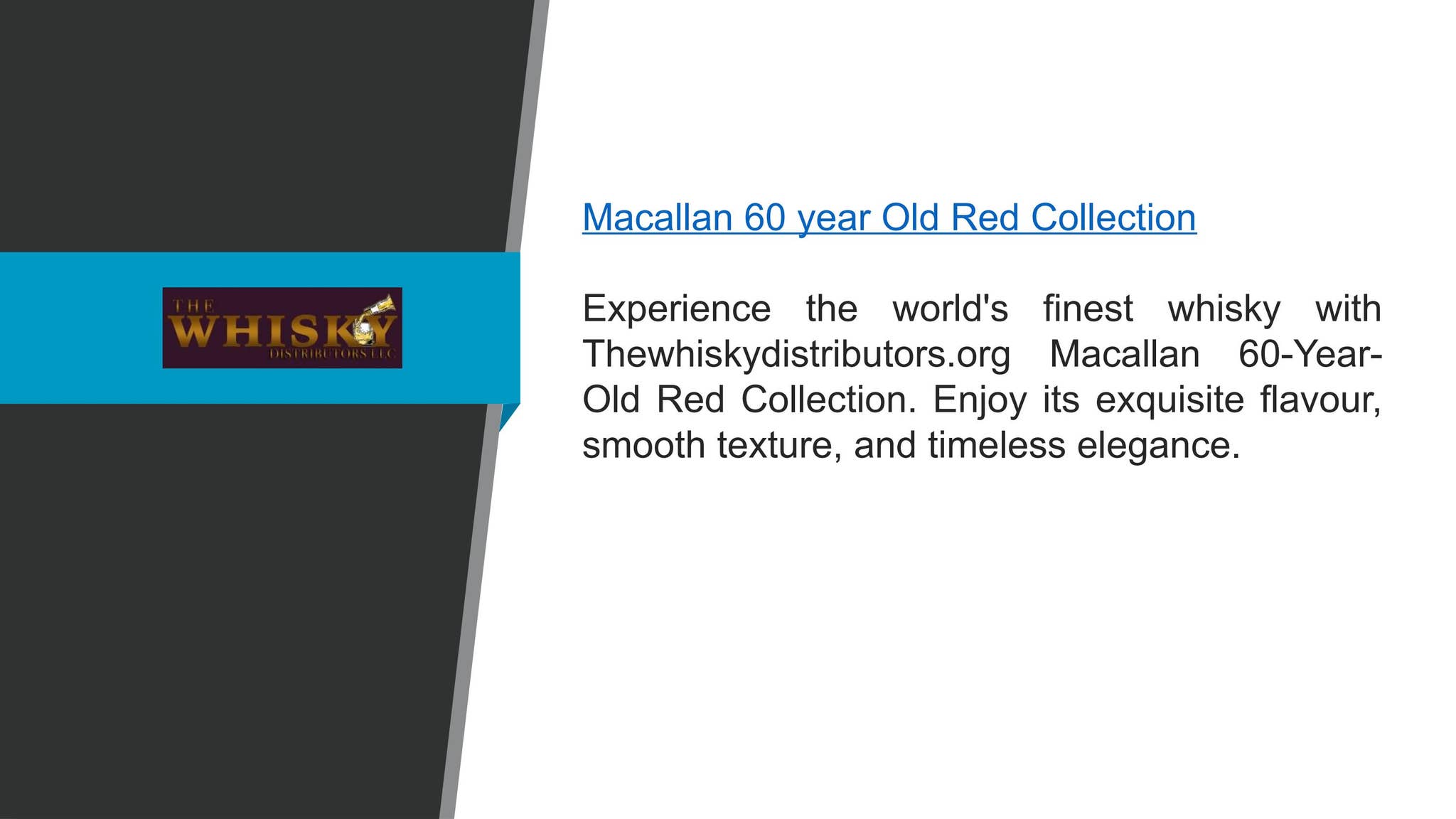 Macallan 60 Year Old Red Collection | Thewhiskydistributors.org by ...
