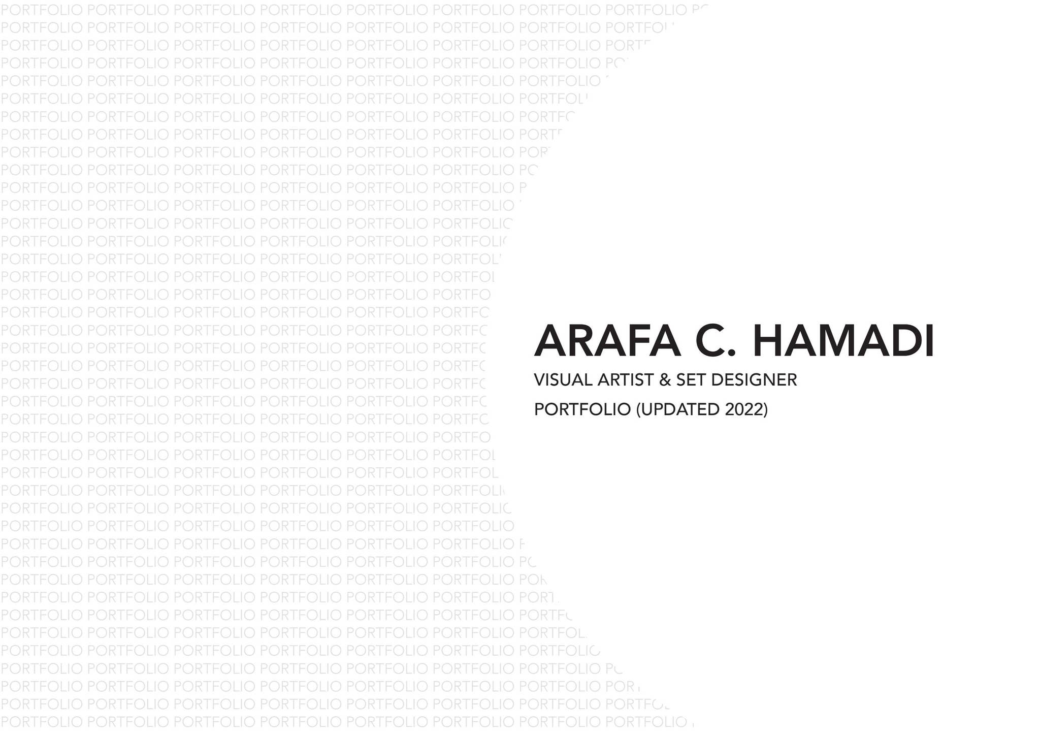 Arafa Cynthia Hamadi Portfolio by Arafa Cynthia Hamadi - Issuu