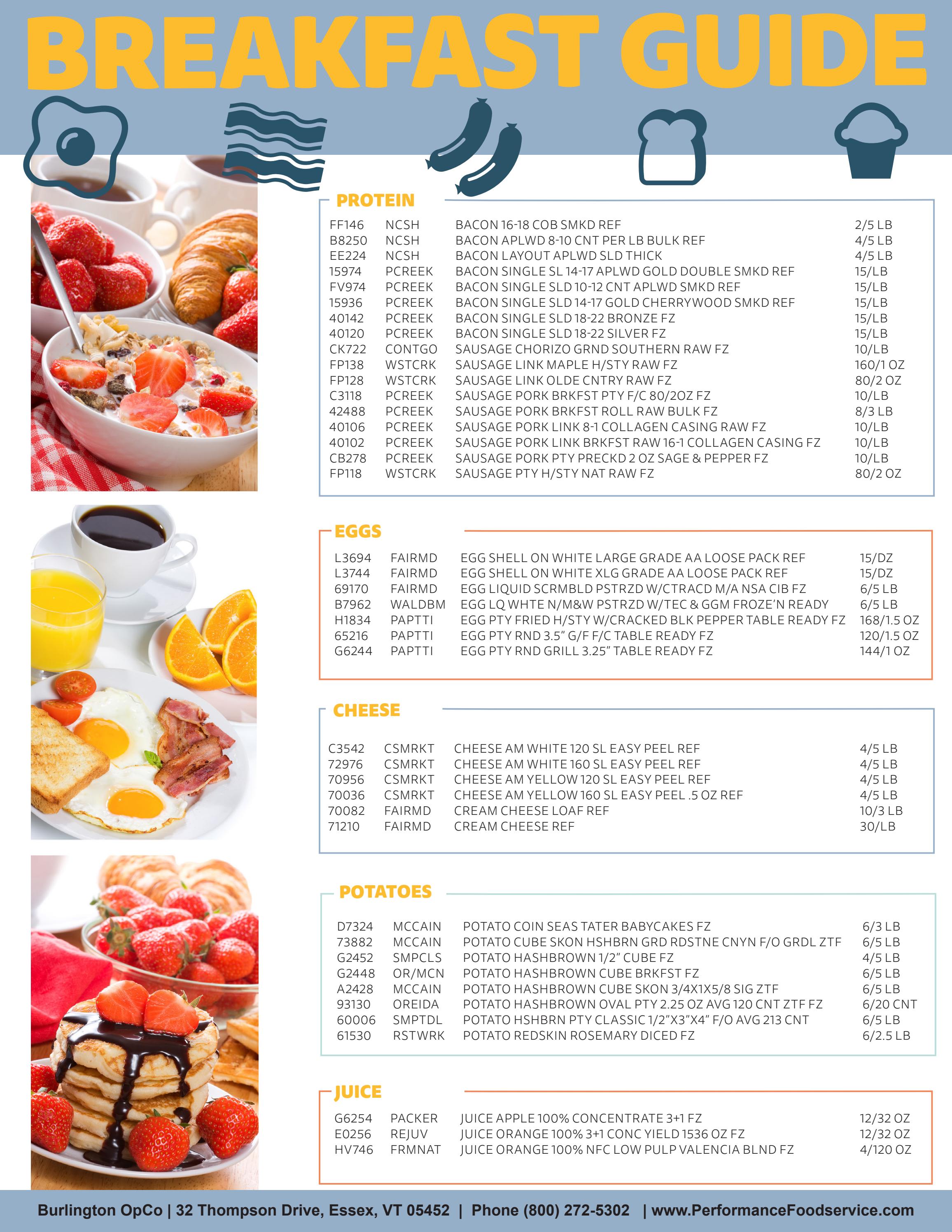 Breakfast Guide by BurlingtonOpCo - Issuu