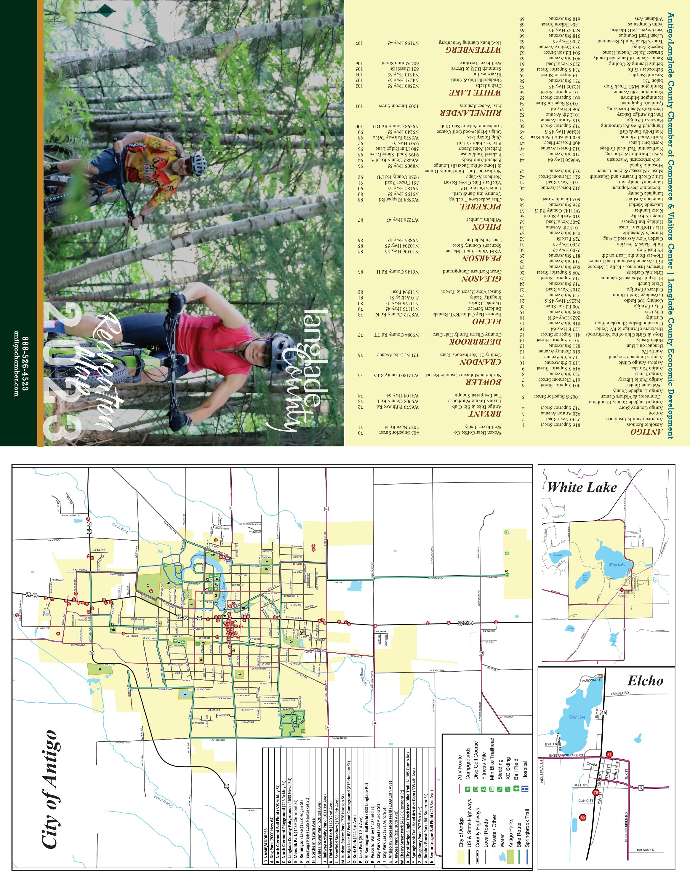 2023 Langlade County Recreation Map by Antigo/Langlade County Chamber ...