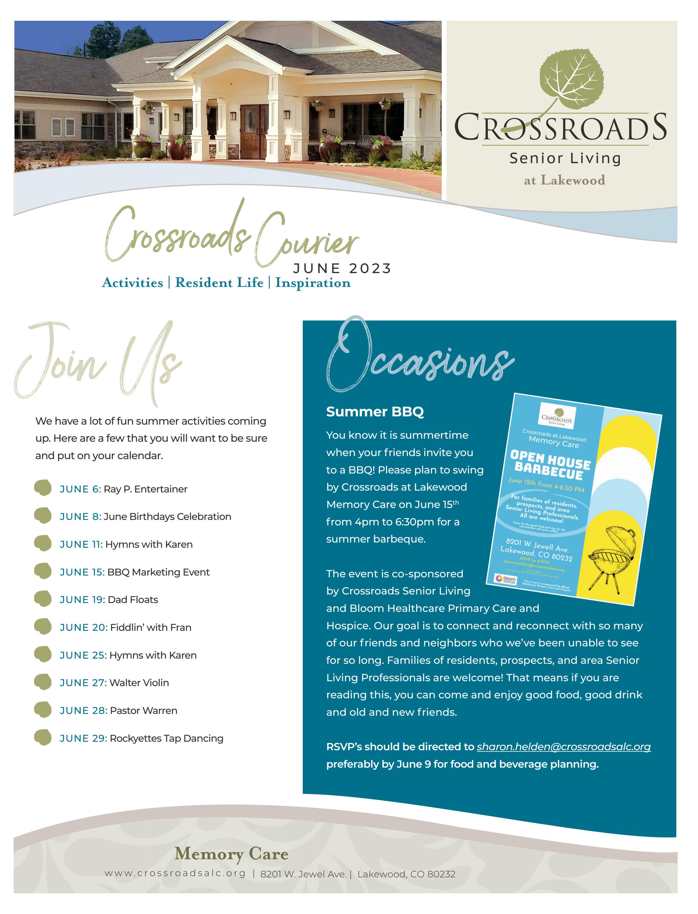 Crossroads Courier - Lakewood - June 2023 by Crossroads - Issuu