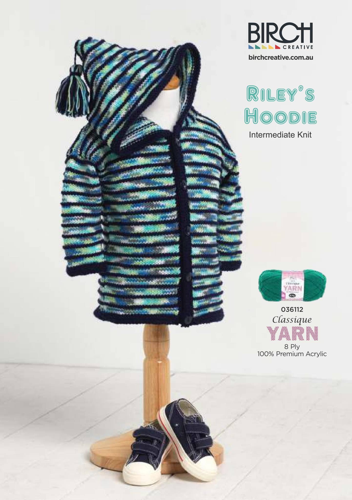 BIRCH CREATIVE – CLASSIQUE YARN PATTERN - RILEY'S HOODIE by Birch ...