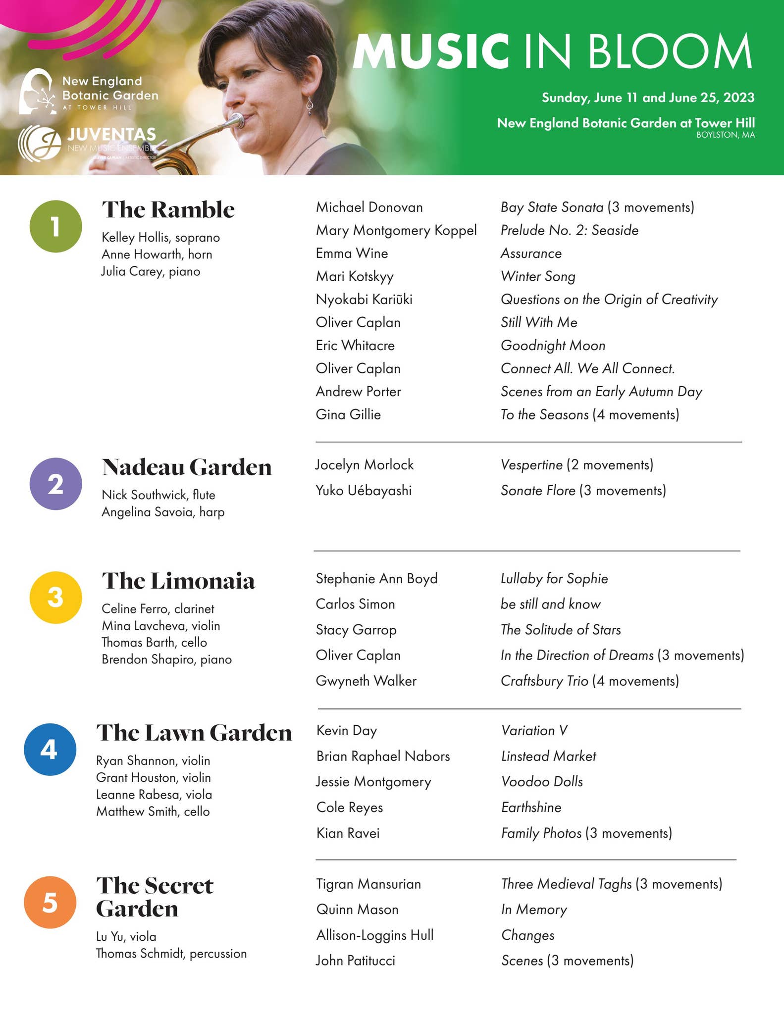 Music in Bloom Program Sheet 2023 by juventasmusic - Issuu