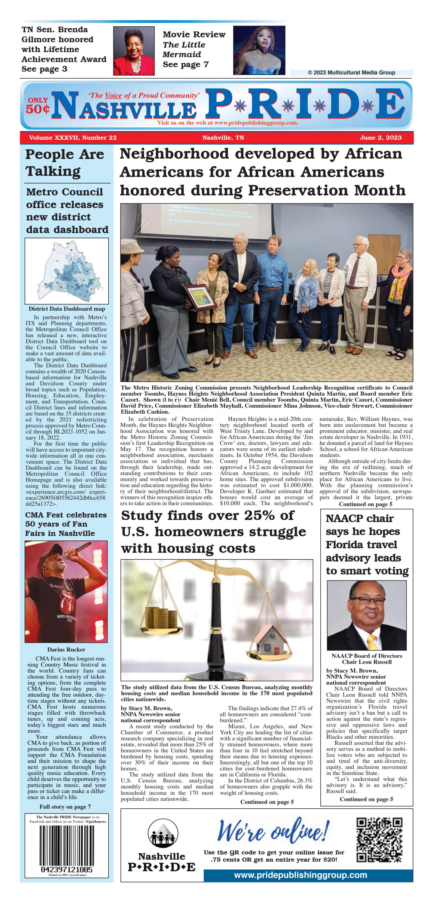 Nashville PRIDE June 2, 2023 by Nashville Pride Newspaper - Issuu