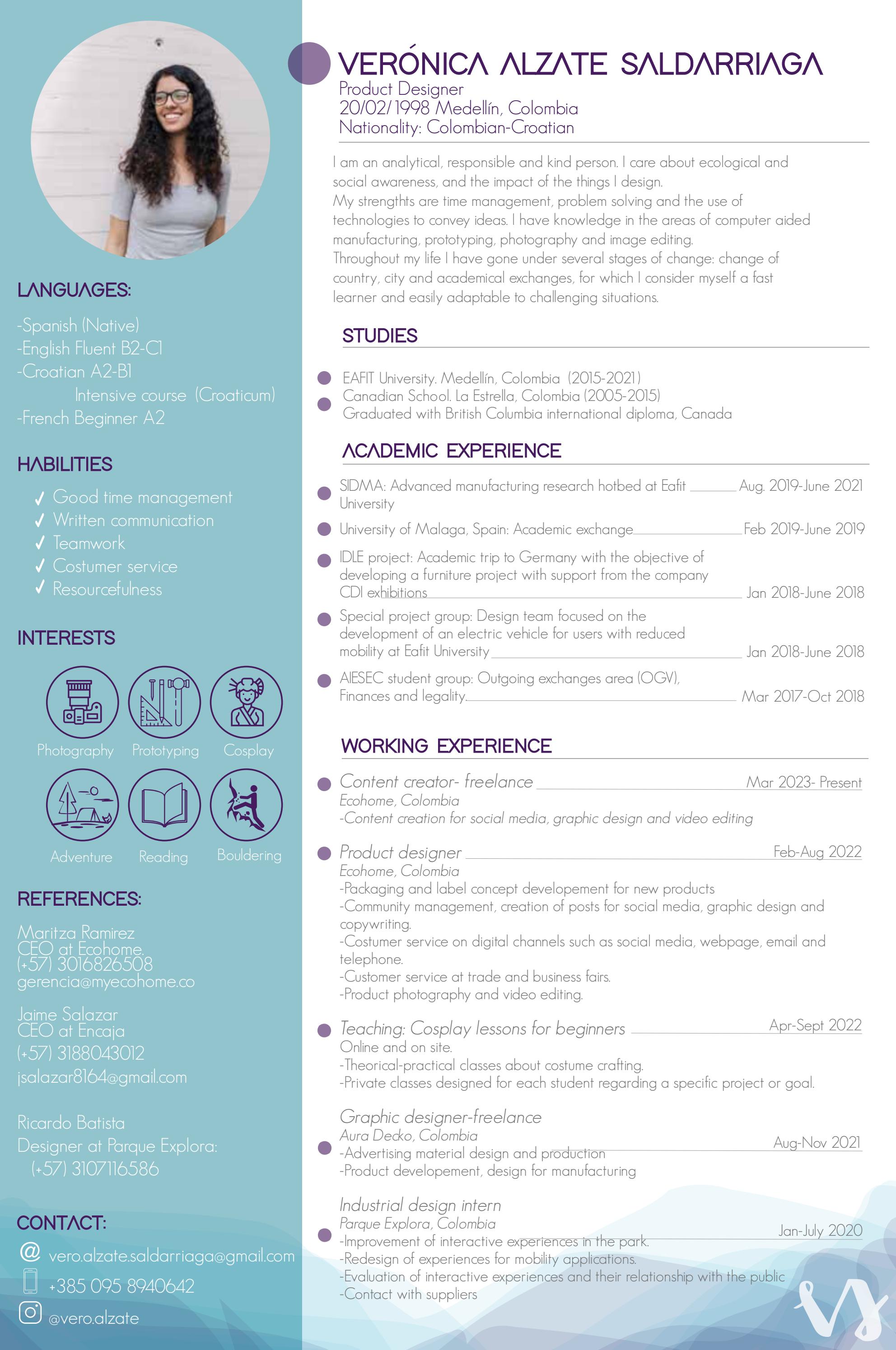 Veronica Alzate CV-English by Veronica Alzate - Issuu