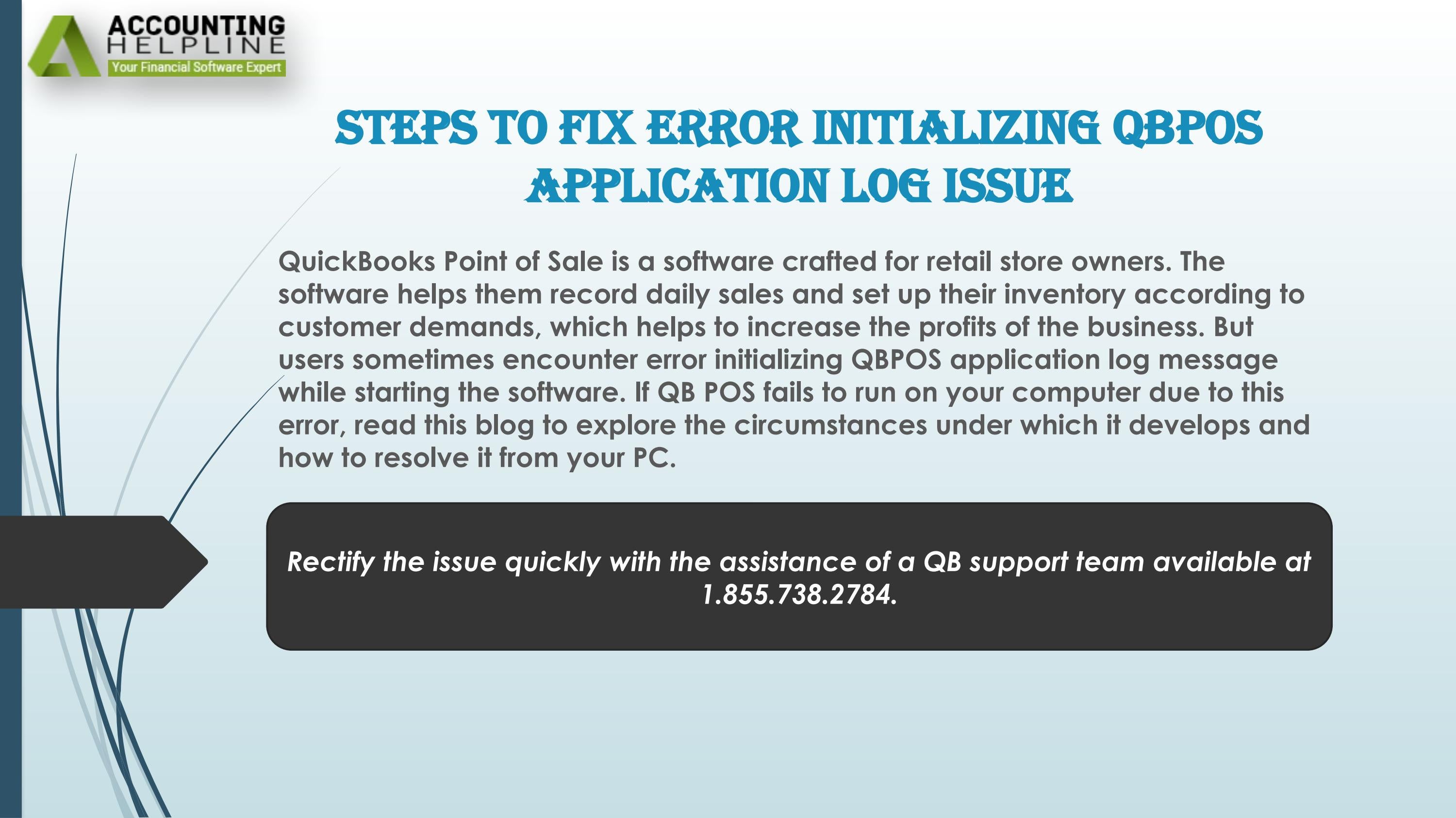 Effective Solutions To Fix Error Initializing Qbpos Application Log Issue By Kim Watson Issuu