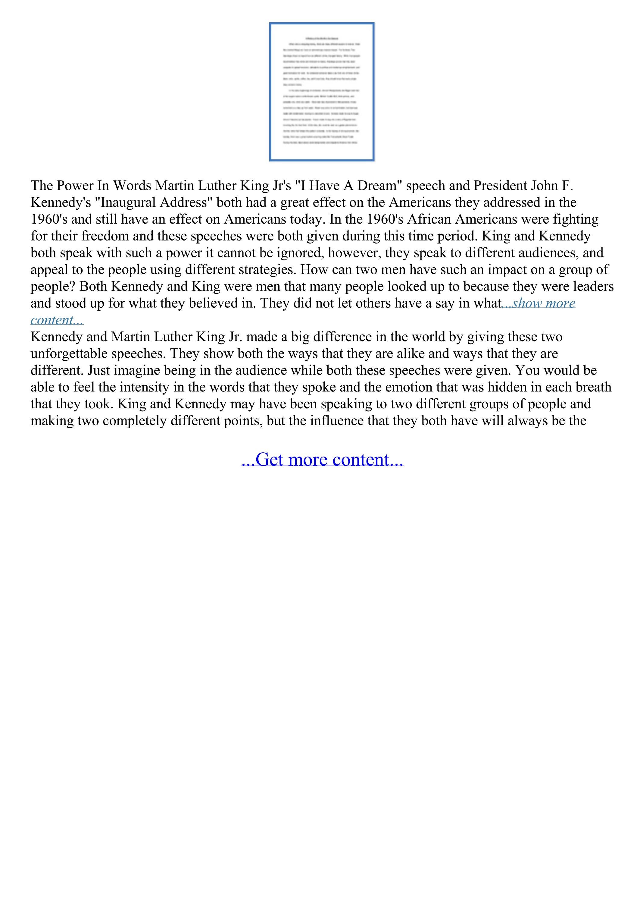 Martin Luther King Jr I Have A Dream Essay by Common Application Essay ...
