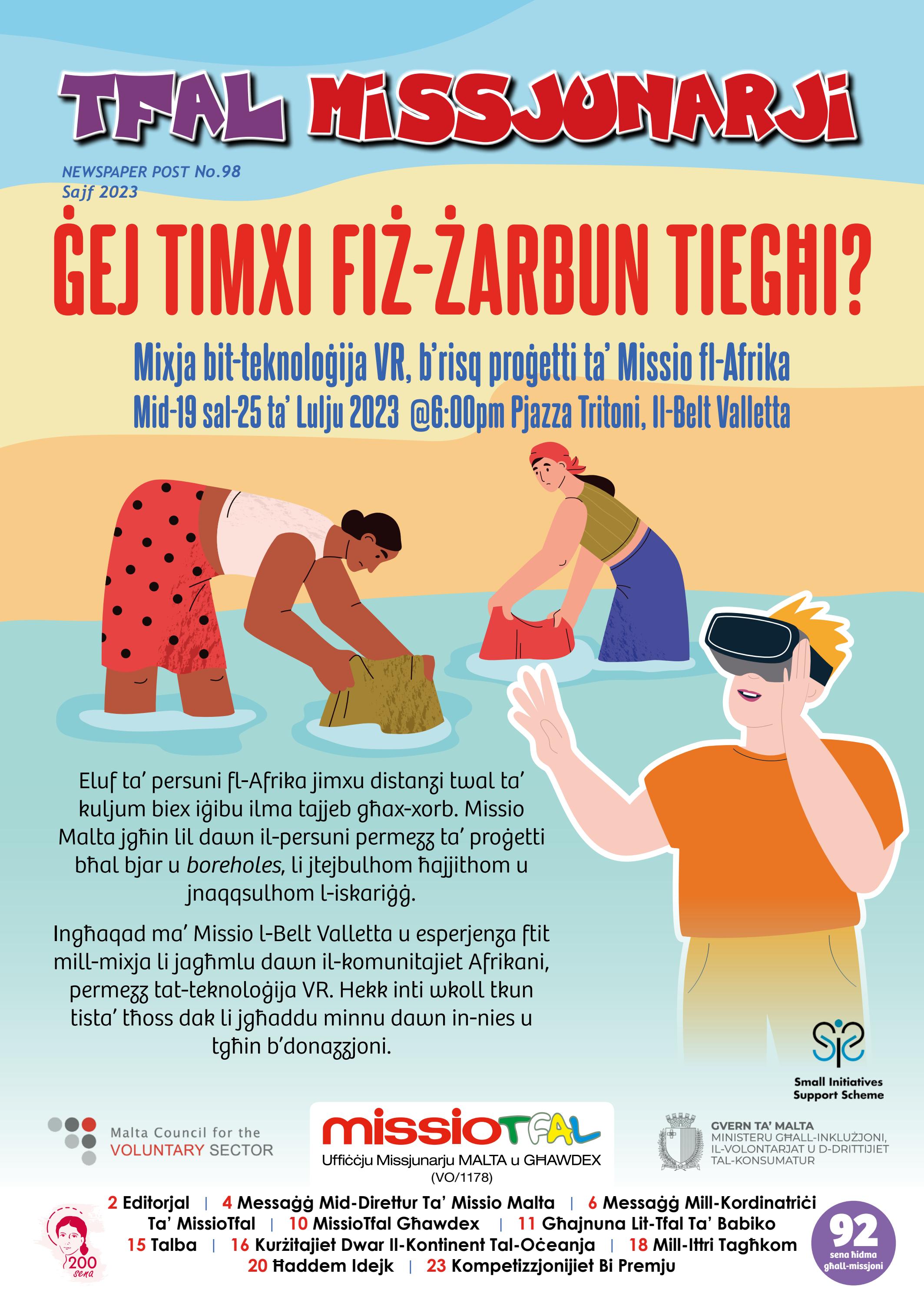 Tfal MIssjunarji Sajf 2023 by Missio Malta - Issuu